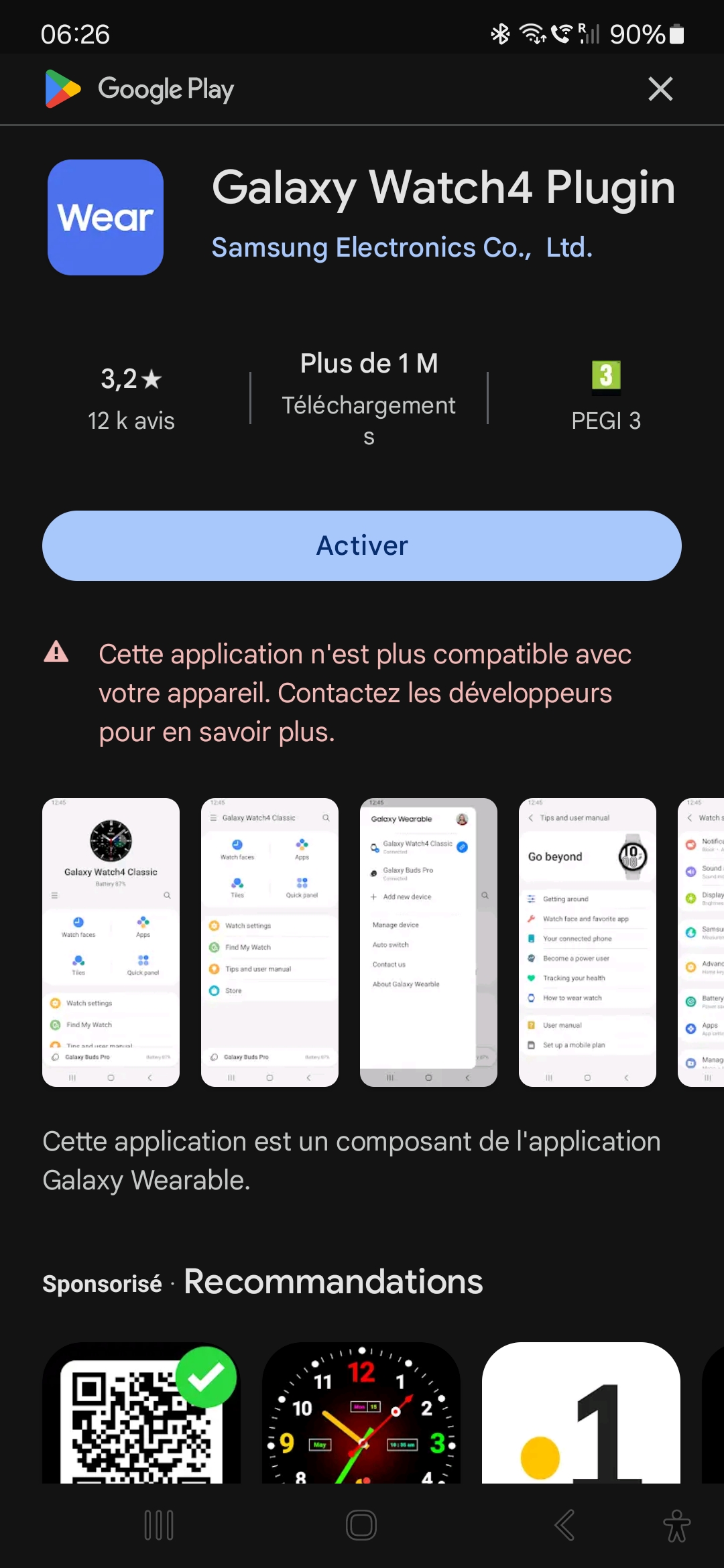 Galaxy Watch 4 impossible de connecter au téléphone - Samsung Community