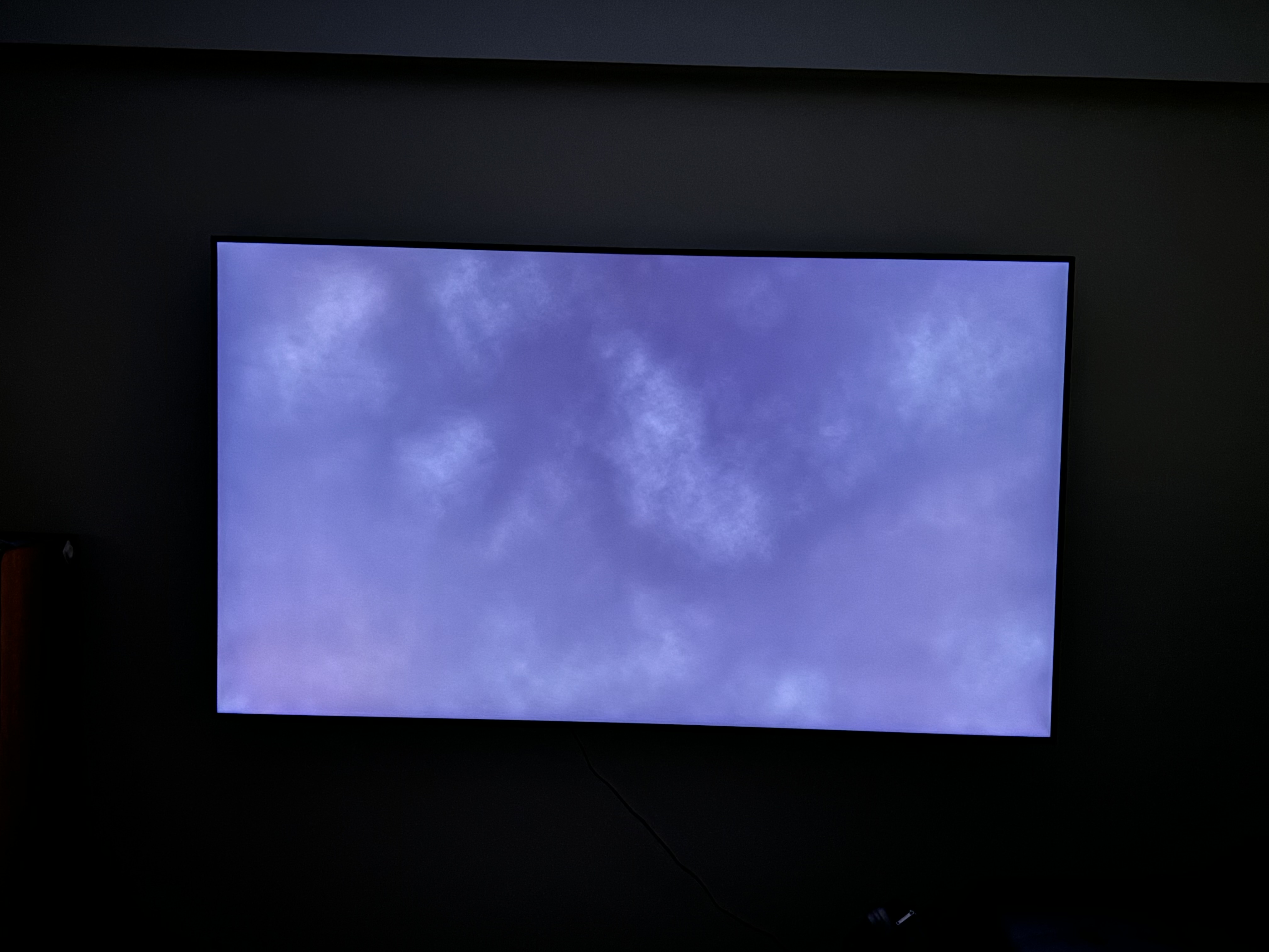 Solved: AU9000 65inch White shadows on dark screen - Samsung Community
