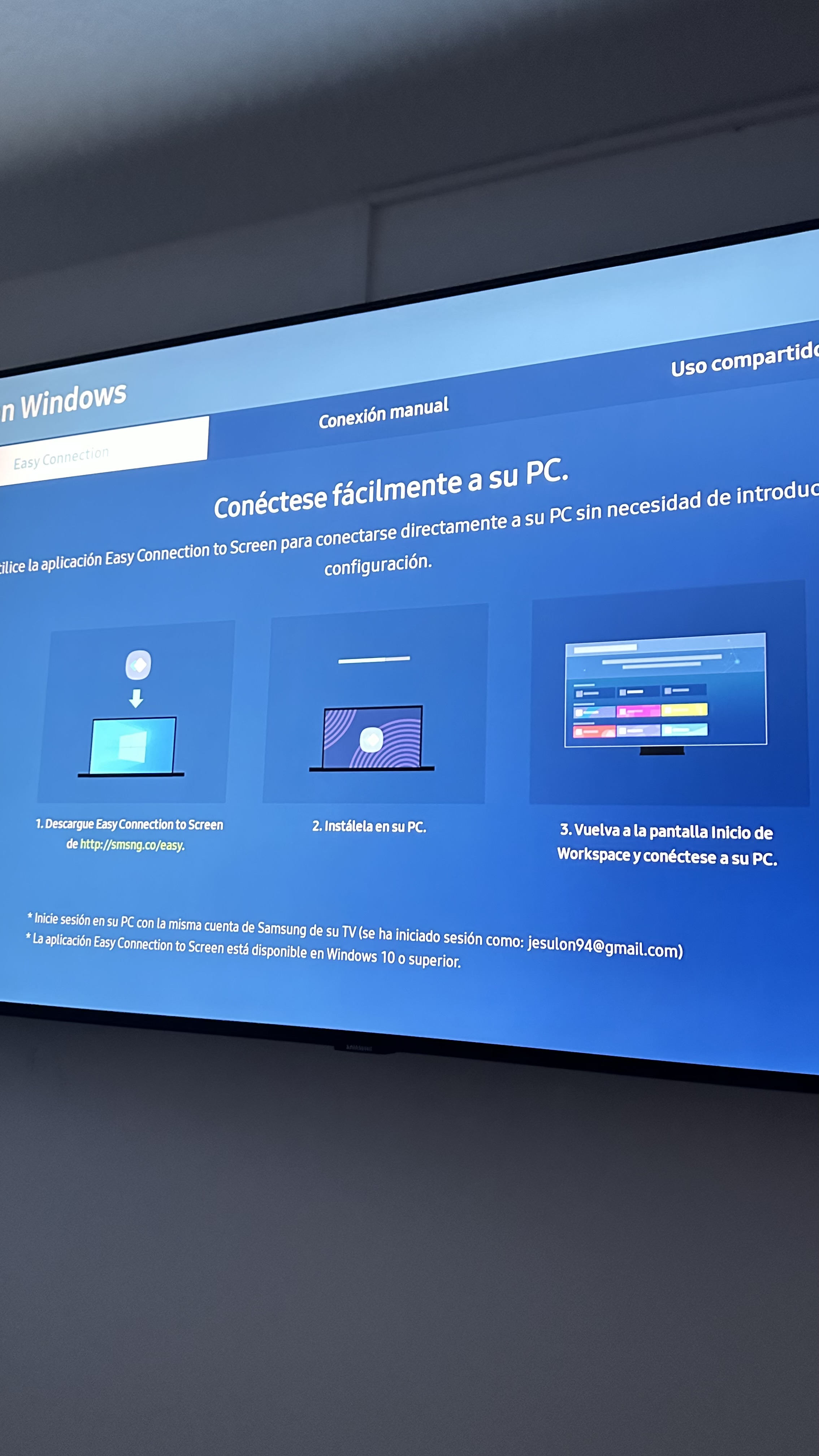 Solucionado: Error easy connection - Samsung Community