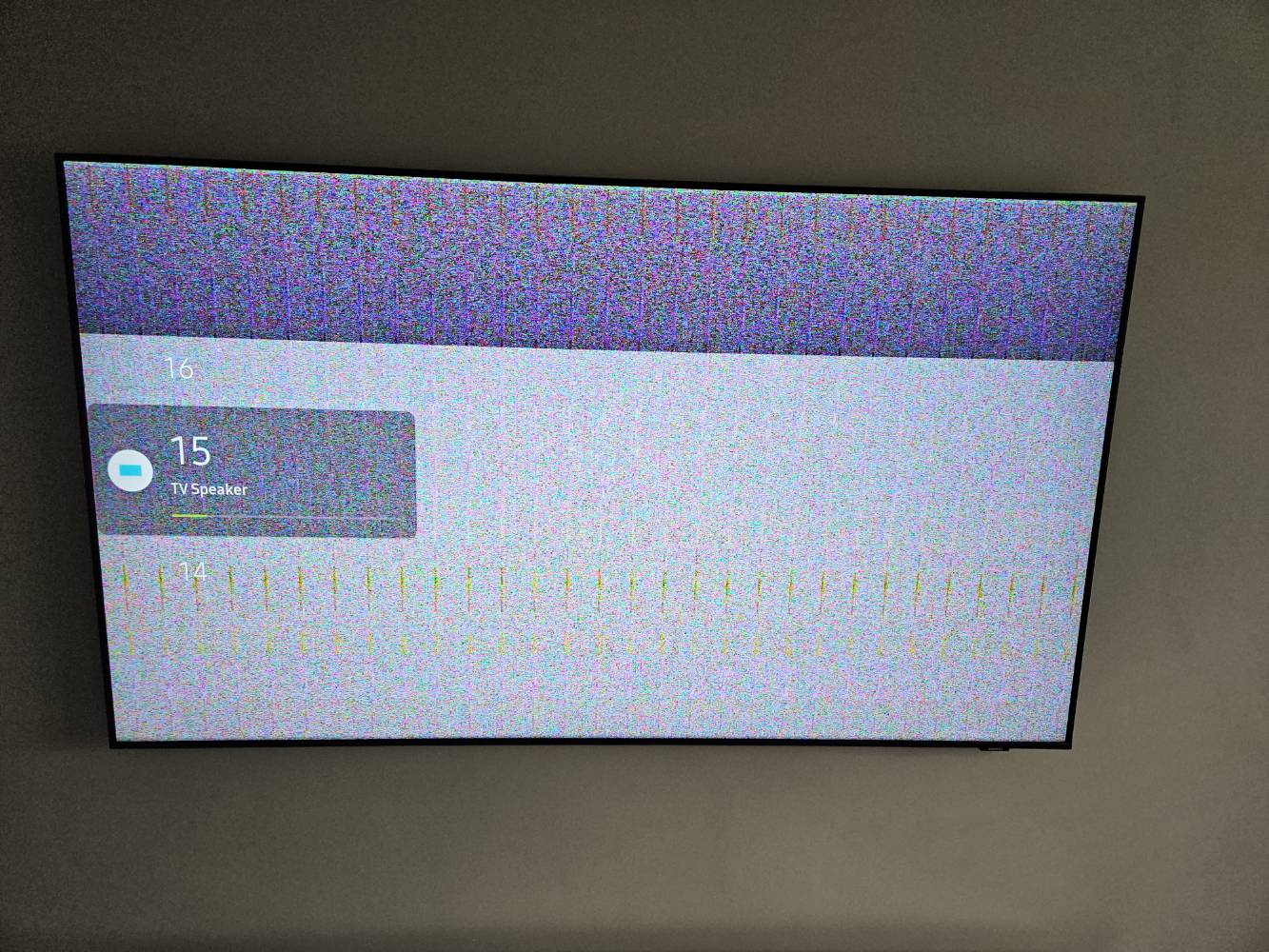 TV "Static" on display. - Samsung Community