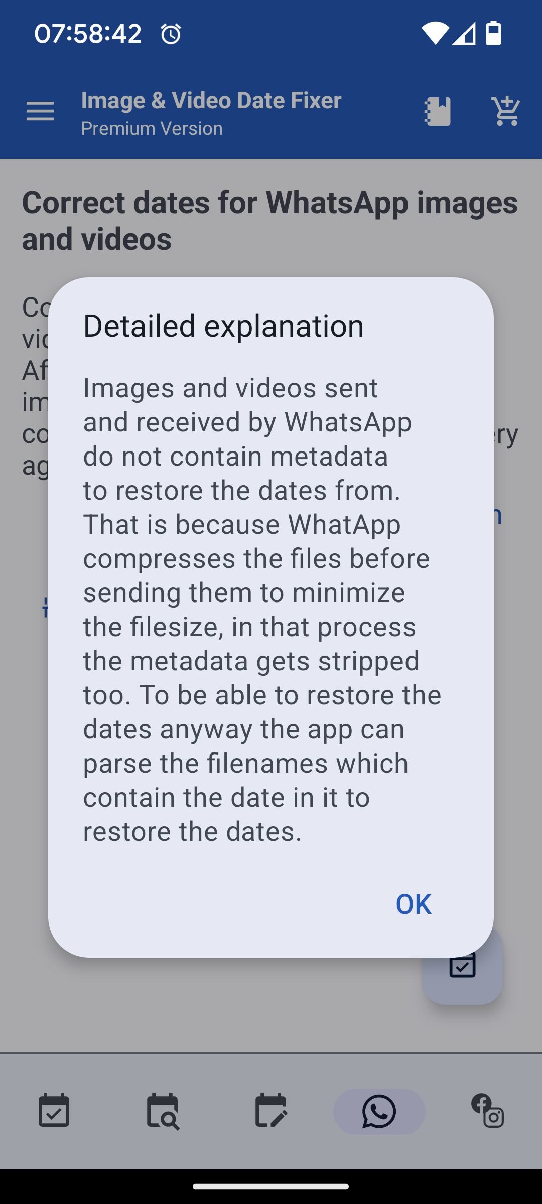 Phone is showing just the transfer date of recently transferred photos ...