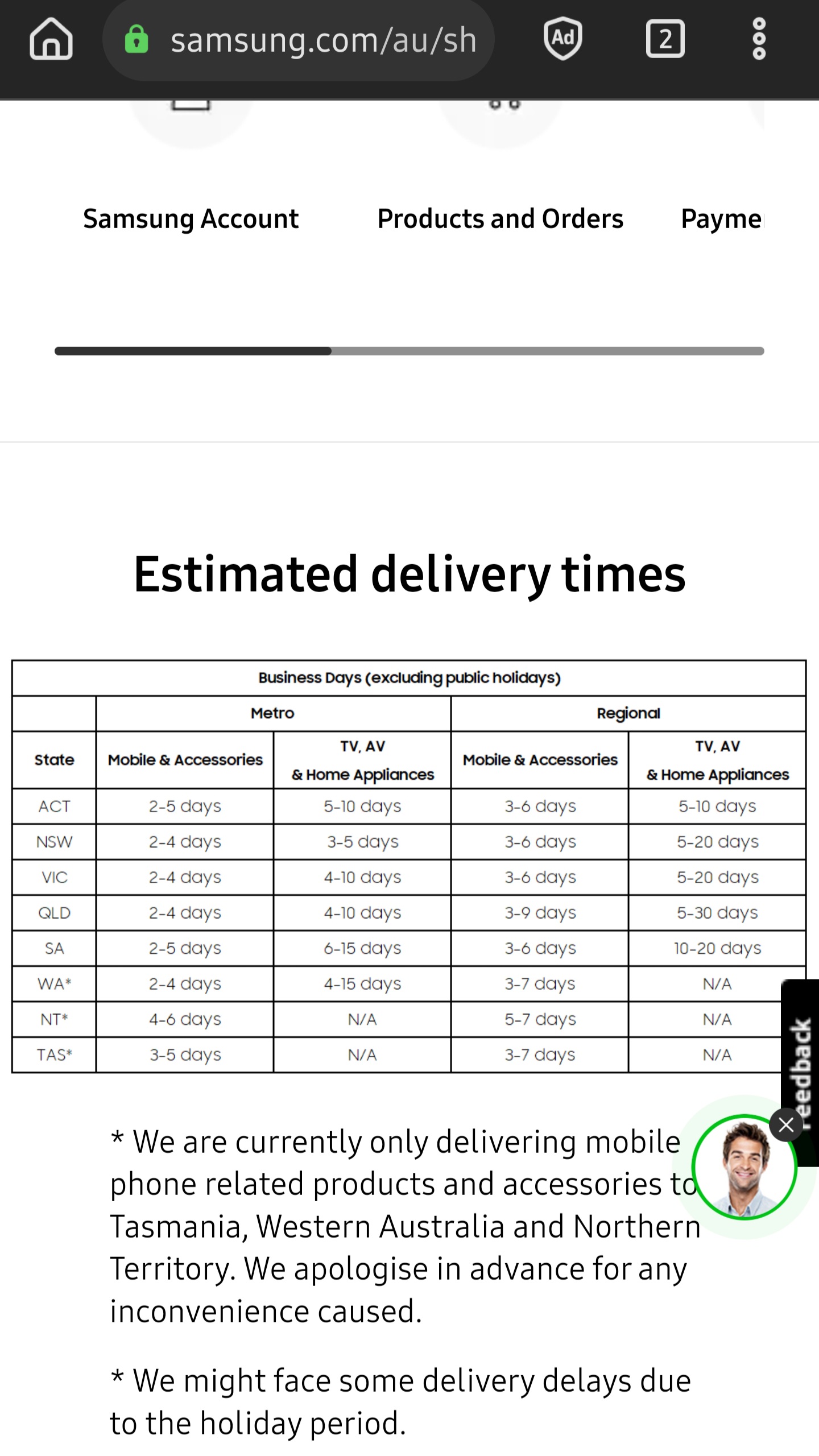 S24 - due today but is not arriving now due to unforseen circumstances ...
