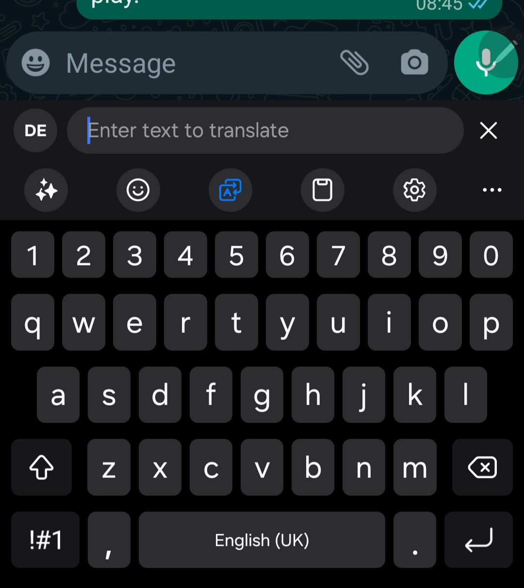 I keep getting the AI translate text entry line on WhatsApp - Samsung ...