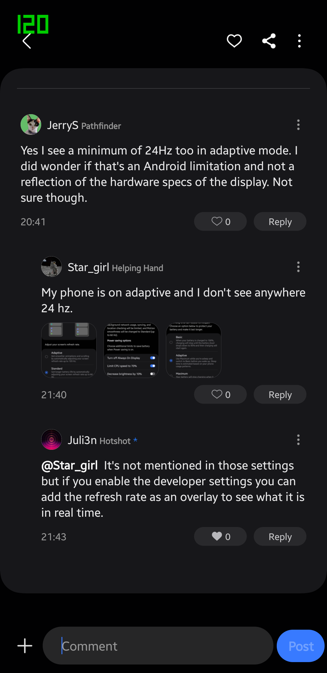Refresh rate goes only to 24 Hz - Samsung Community
