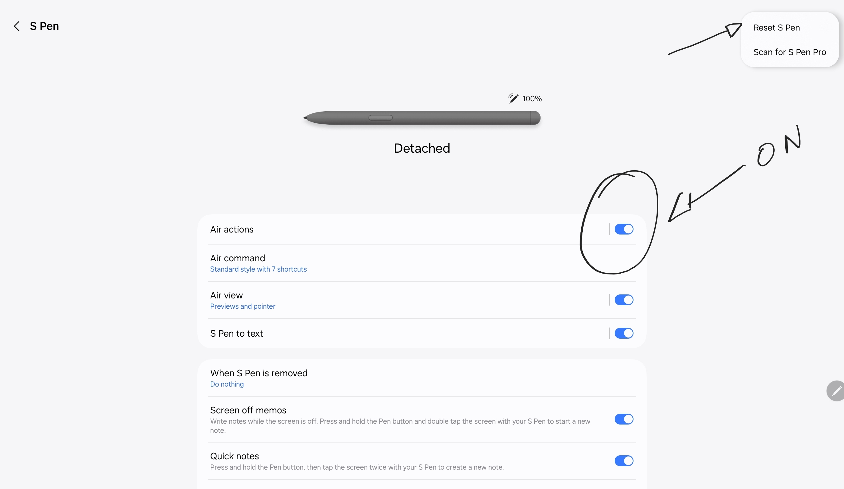 Solved: Cannot see charge percentage S pen - Samsung Community