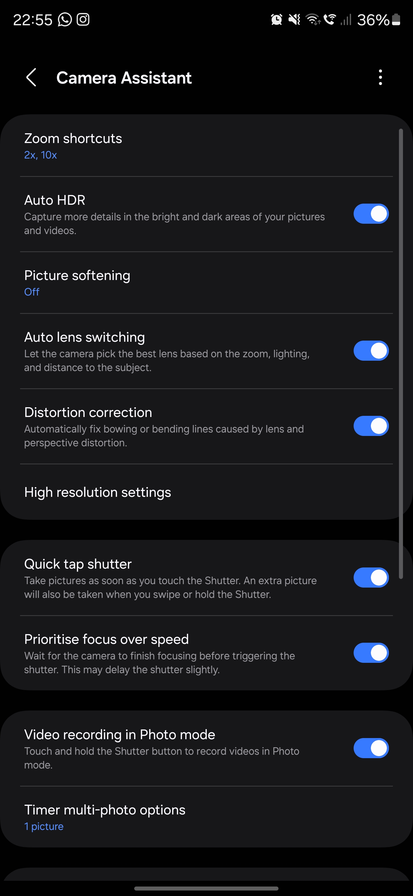 What are your best camera settings that you use? - Samsung Community