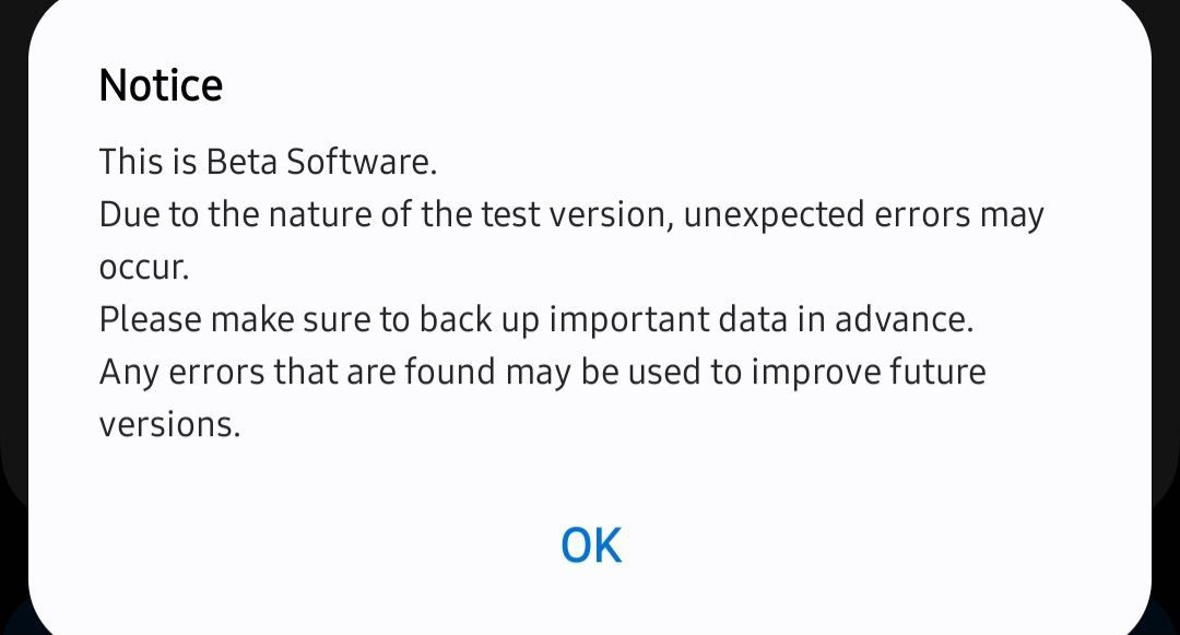 s22 ultra beta error after one UI 6 installed - Samsung Community