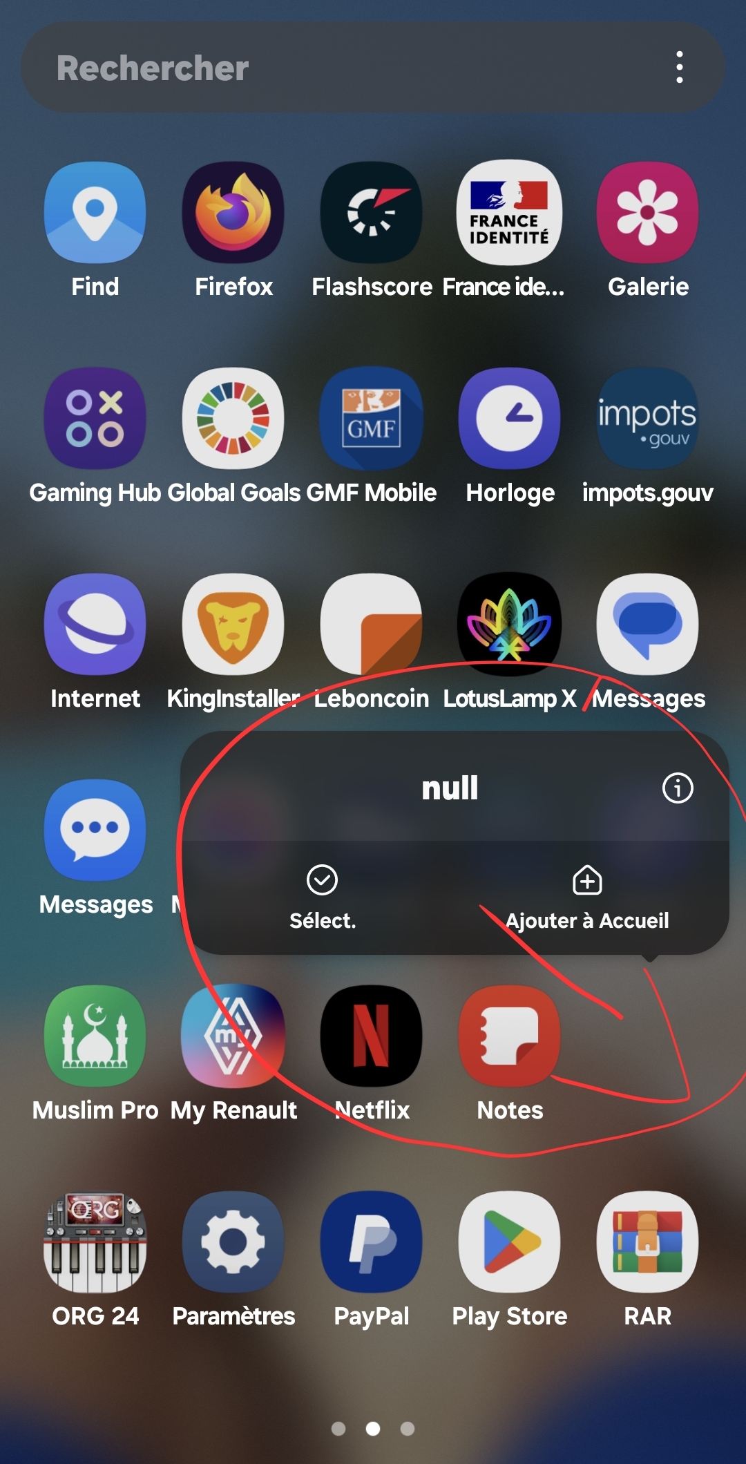 Résolu : Application invisible - Samsung Community