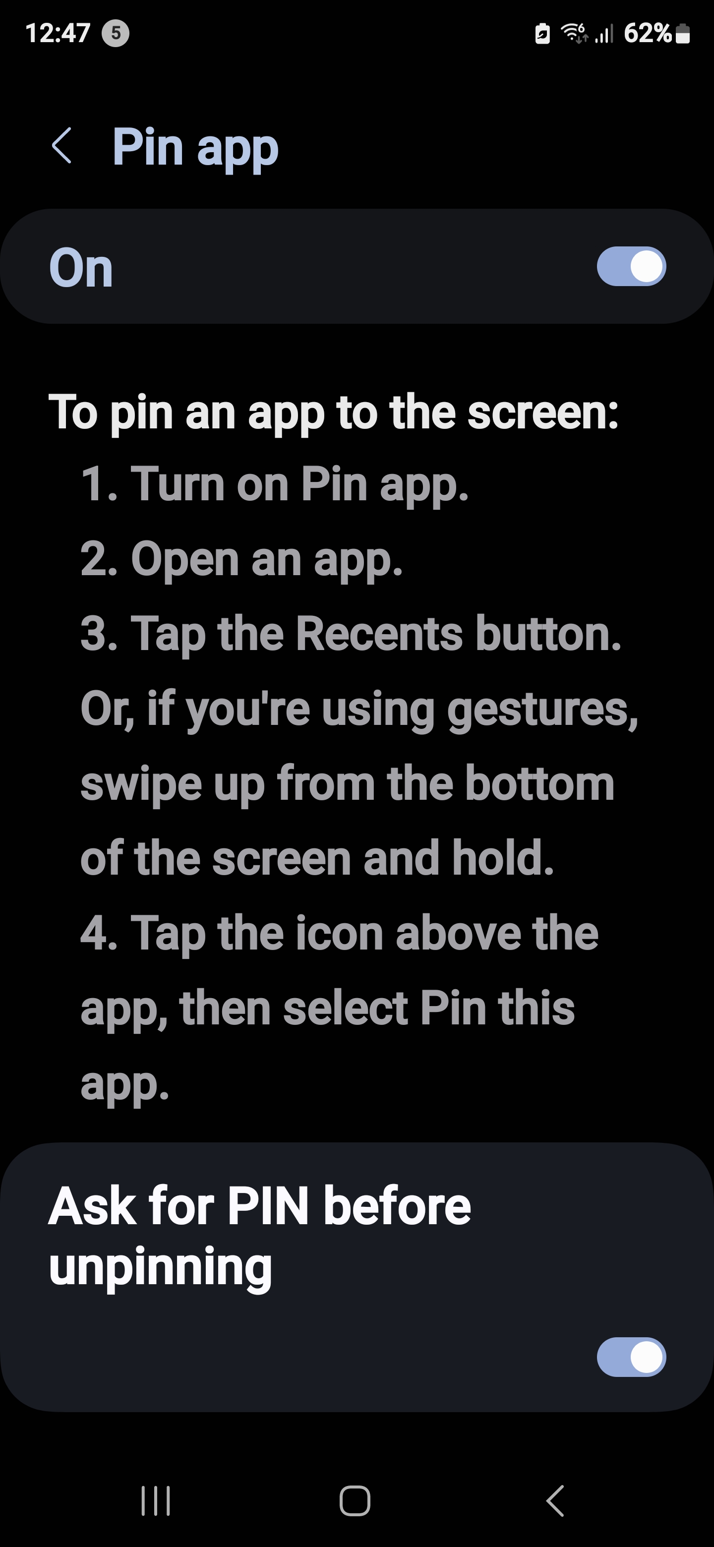 Pinned apps - Samsung Community