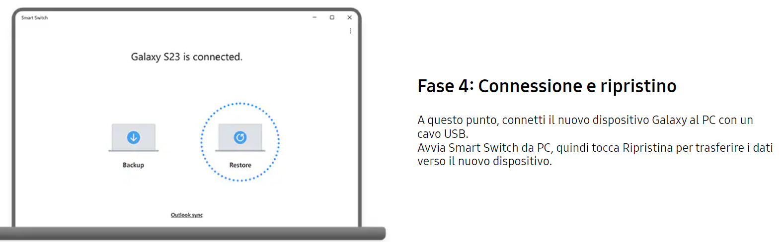 Come utilizzare smart switch da PC su nuovo S24? - Samsung Community