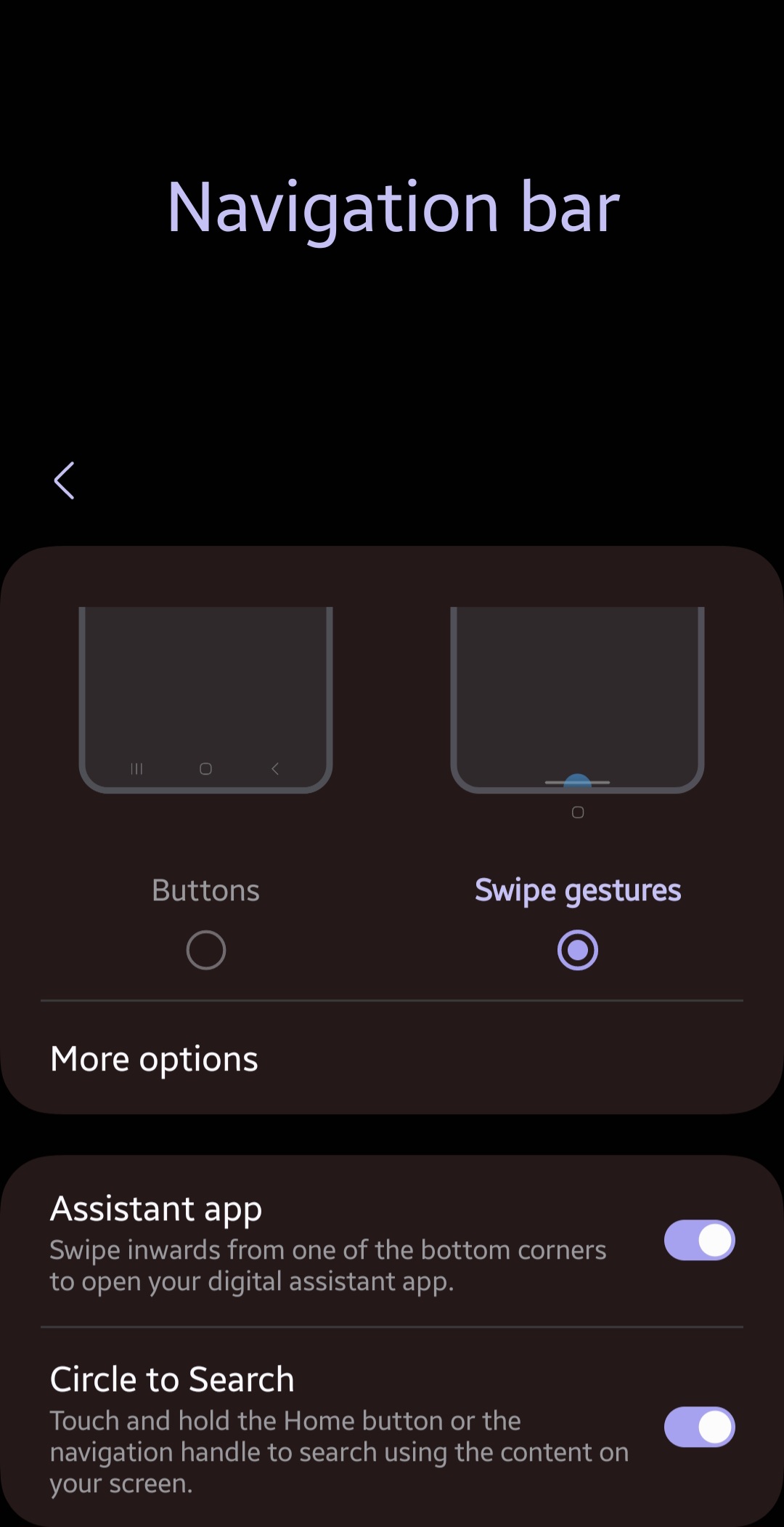 Navagation gesture bar - Samsung Community