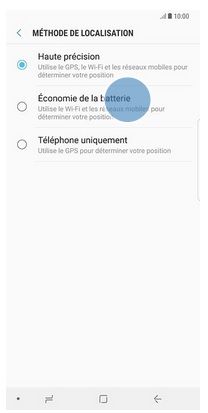 Où trouver l'option méthode de localisation sur le Samsung Galaxy Note8 ...