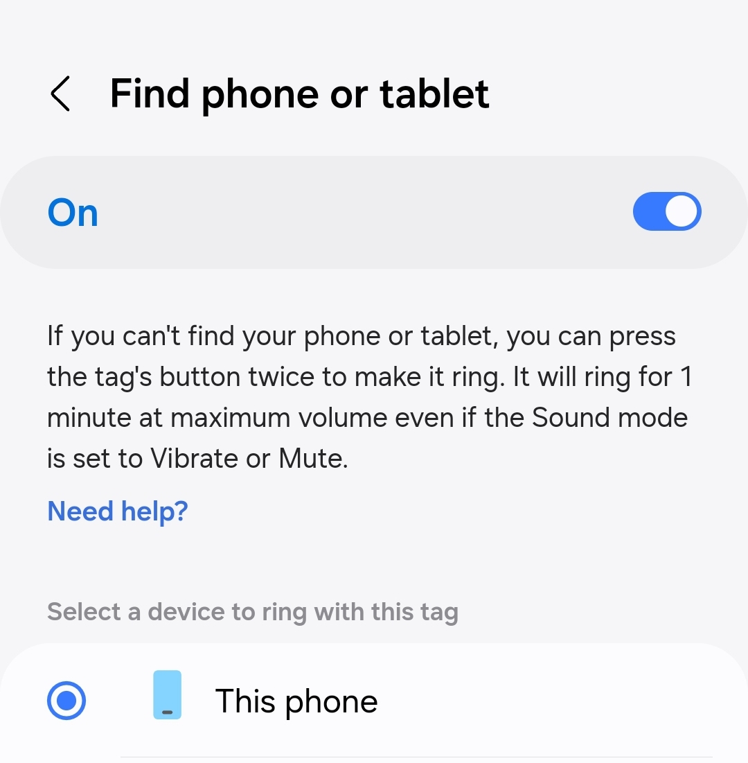 Smarttag2 does not ring phone on double depress of smarttag2 - Samsung ...