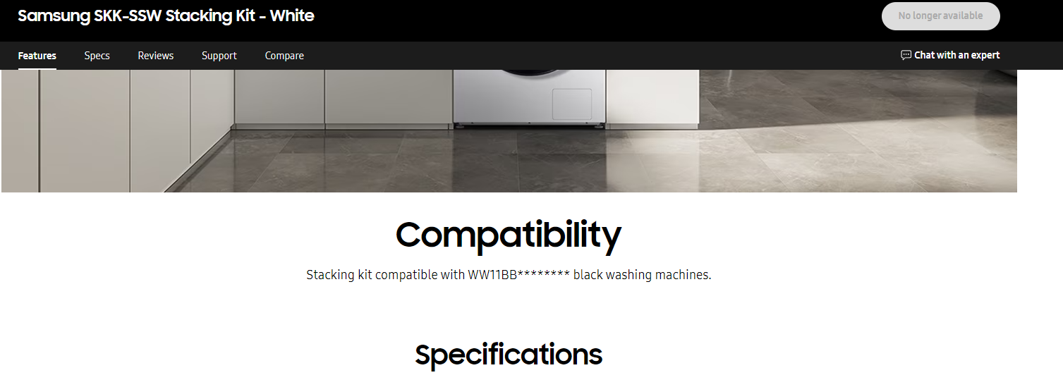 Stacking Kit Compatibility - Samsung Community