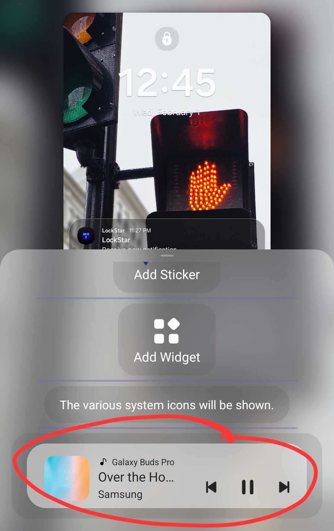 Lock screen media control is gone?! - Samsung Community