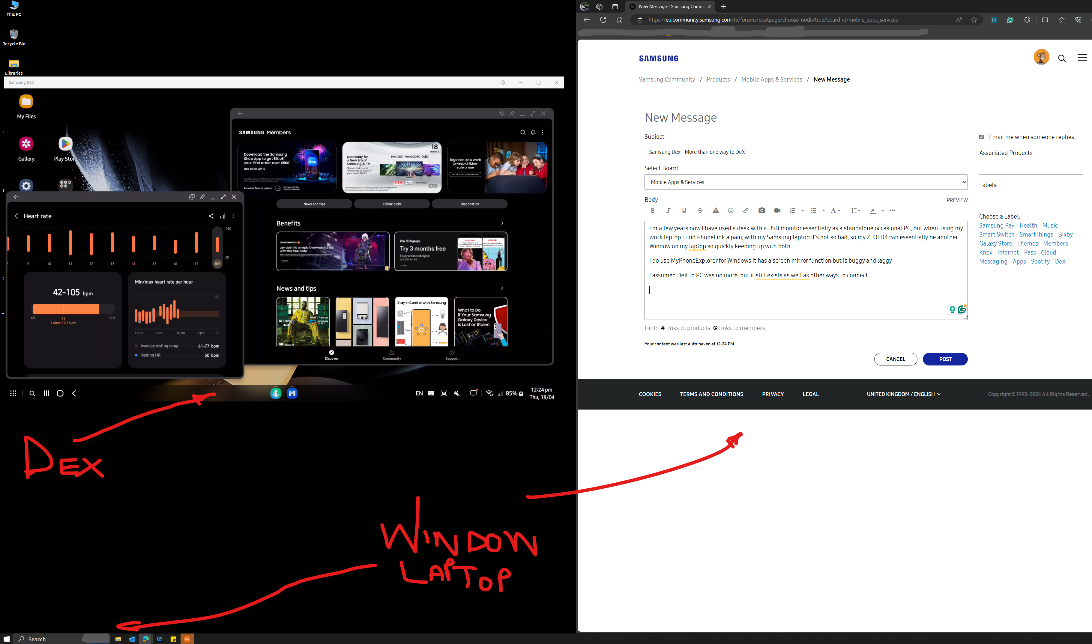 Samsung Dex - More than one way to DeX (Dual Mode, Standalone, Wireless ...