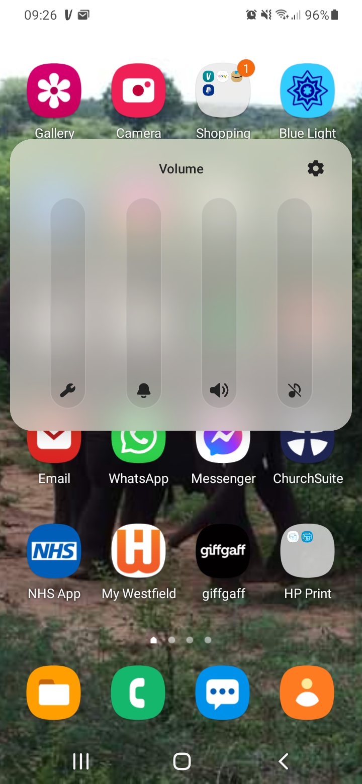 Solved: Volume box stuck on screen of galaxy a20 phone - Samsung Community