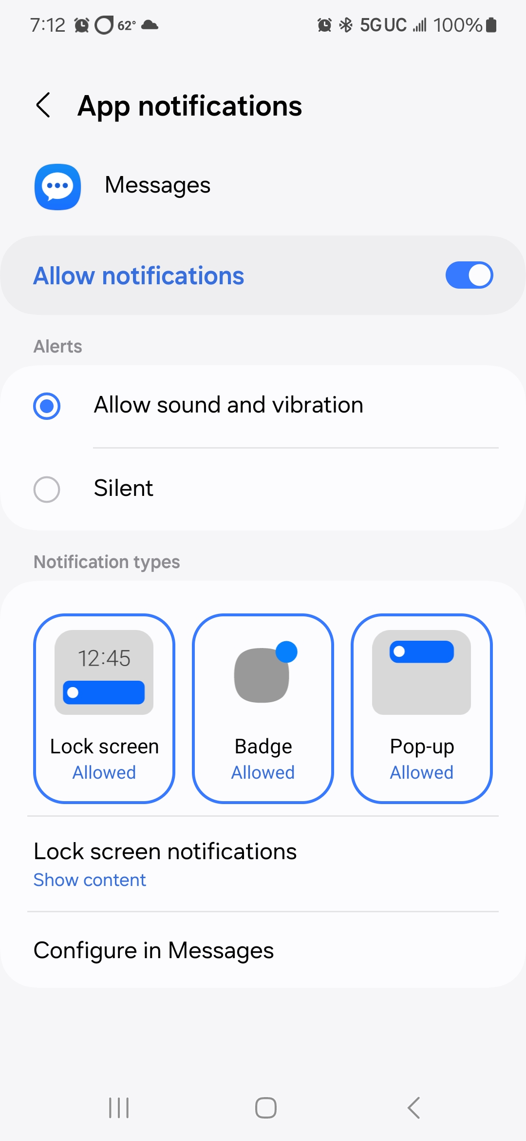 How to change notification sound on Samsung stock messaging app ...