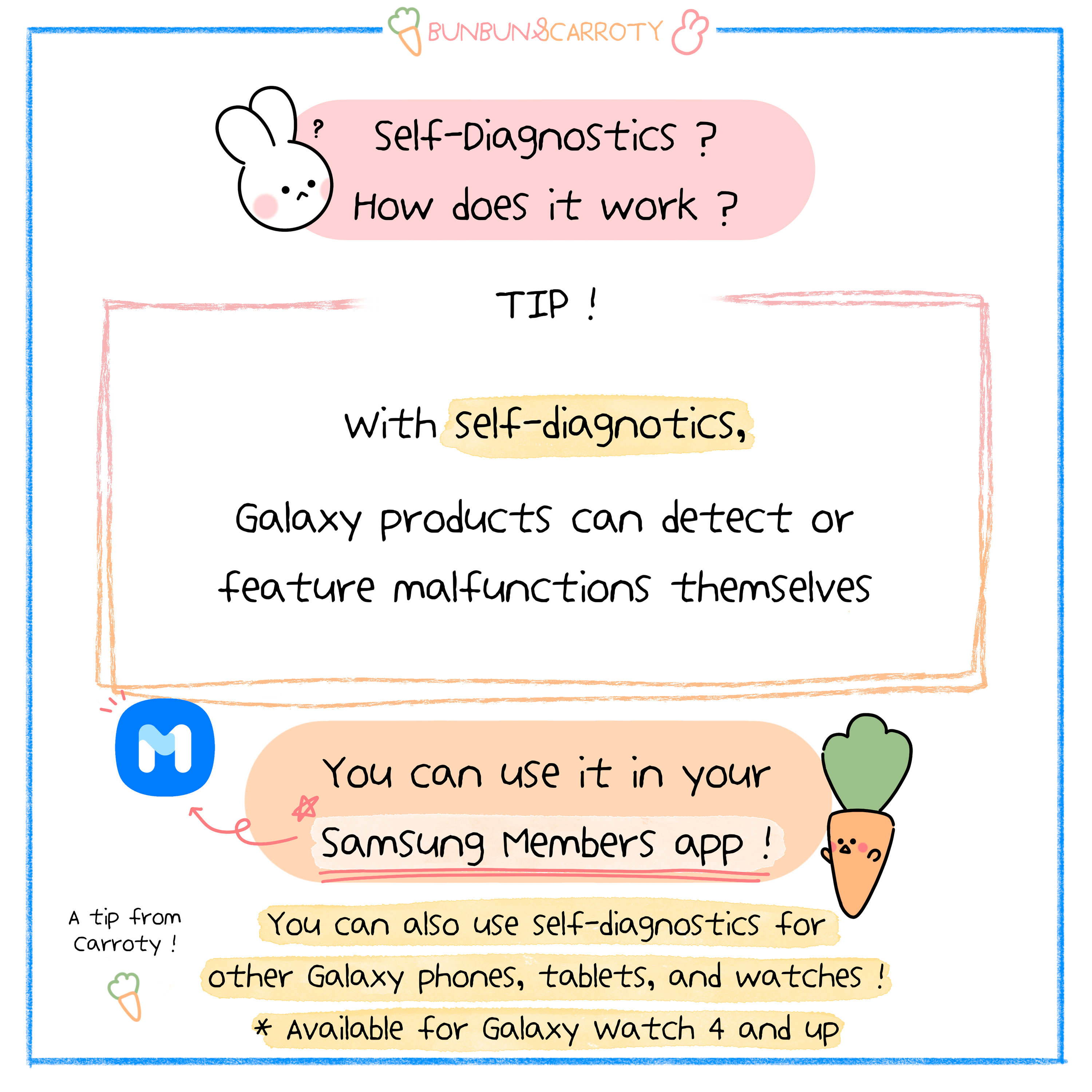 How to use Galaxy Self-diagnostics