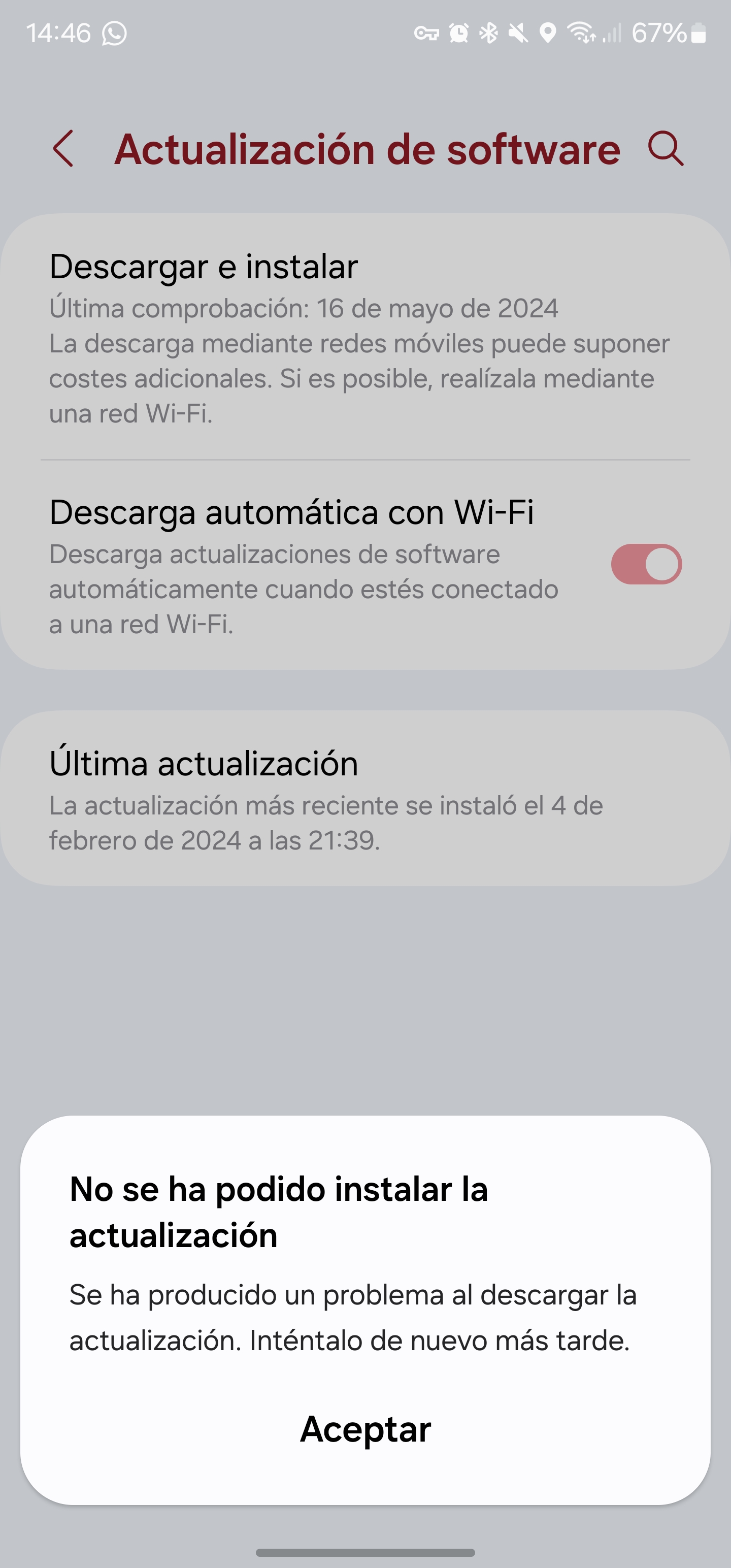 Solucionado: Error actualización de sofware - Samsung Community