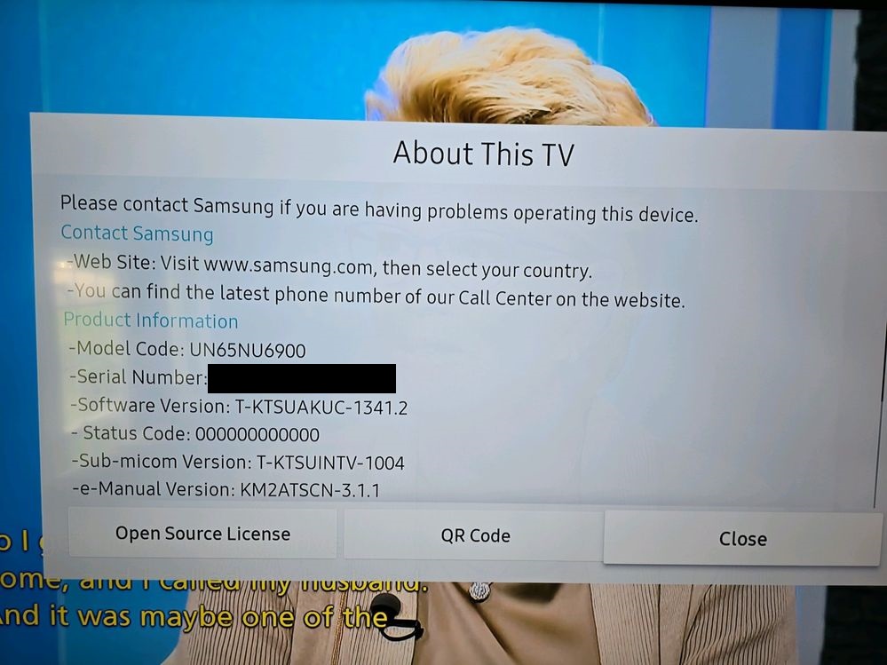 Samsung.com does not recognize Model Code UN65NU6900 - Samsung Community