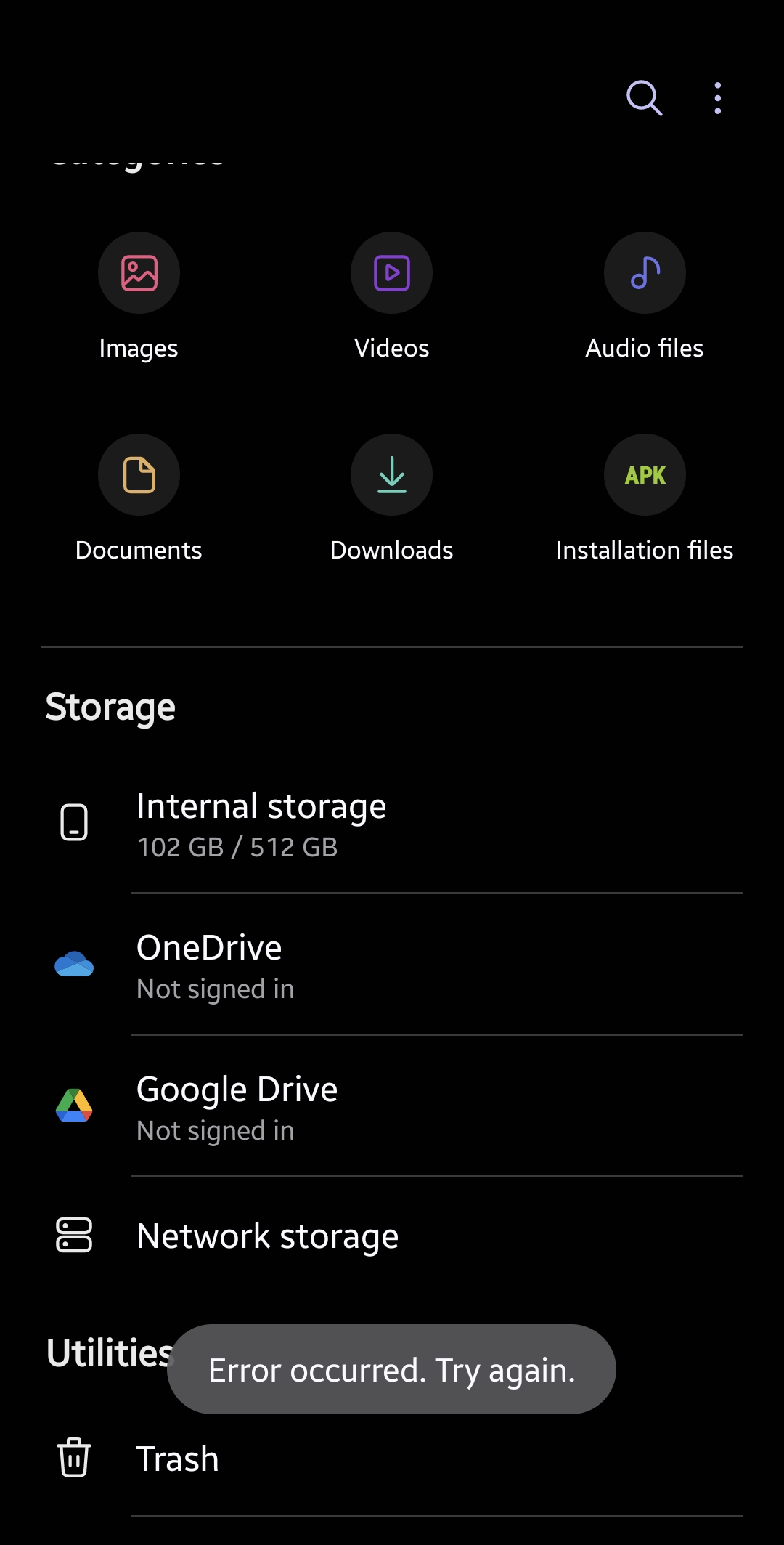My Files Onedrive - Samsung Community