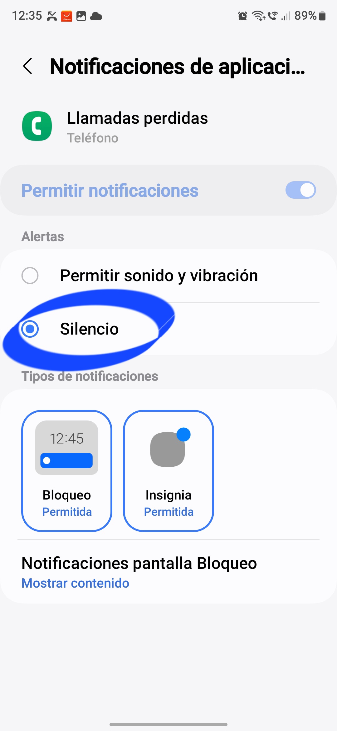 Alerta de llamada perdida - Samsung Community