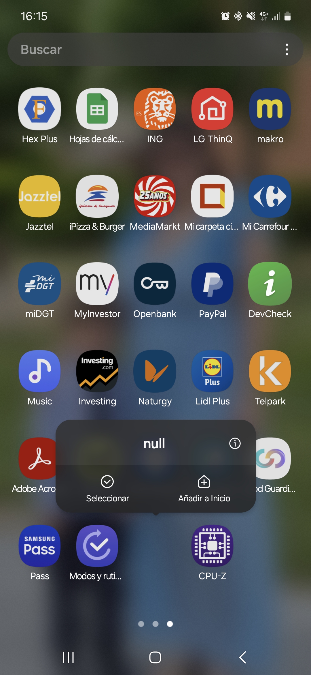 App oculta y sale como null, alguna idea - Samsung Community