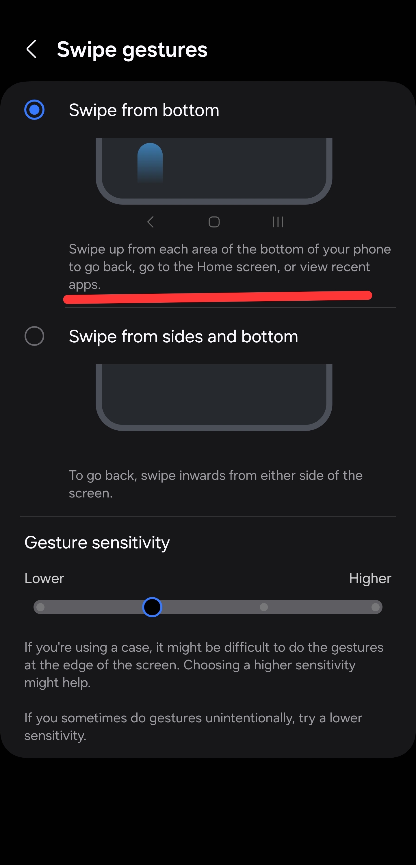 Solved: Swipe Gestures removed - Samsung Community