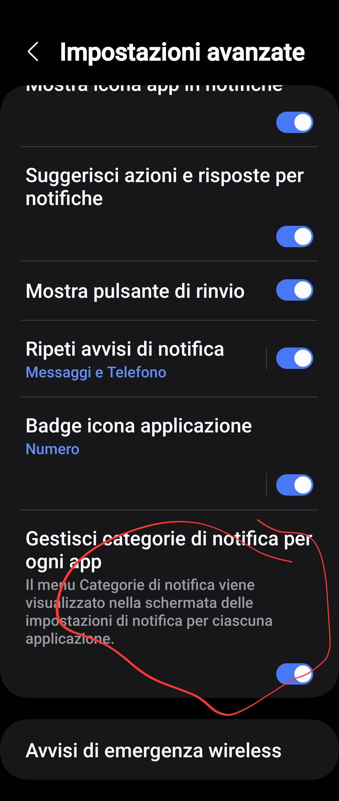 Notifiche personalizzate singola App - Samsung Community