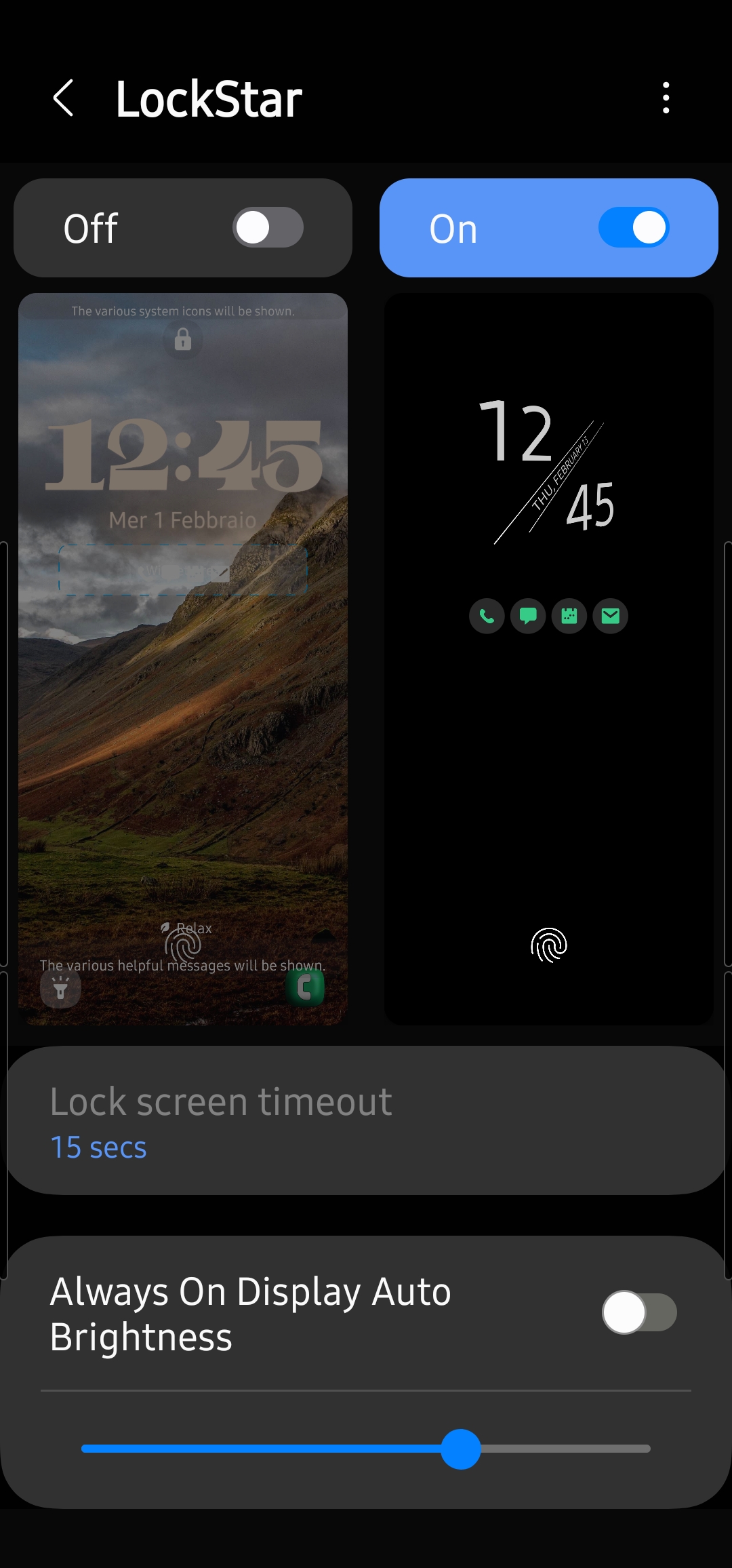 AOD non più configurabile - Samsung Community