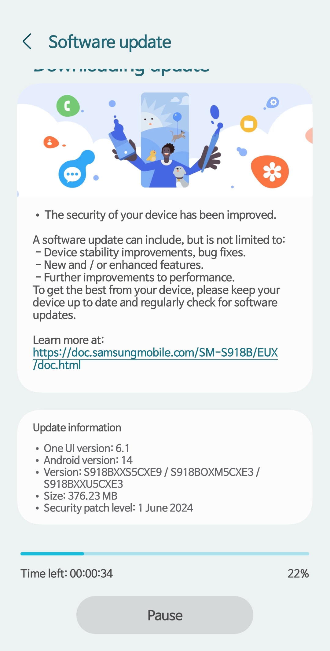 June 2024 Security Update - Arrived! #SG23U - Samsung Community