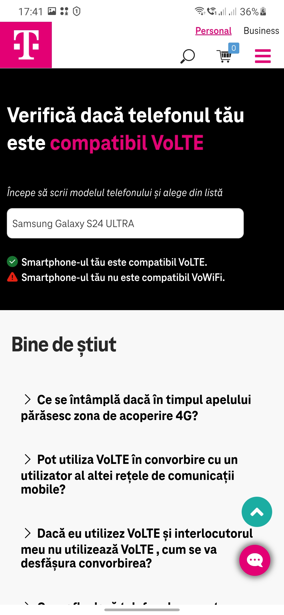 VoWIFI de la Telekom nu functioneaza pe cartela - Samsung Community