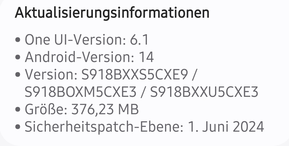 S23 ultra Update Fehler - Samsung Community