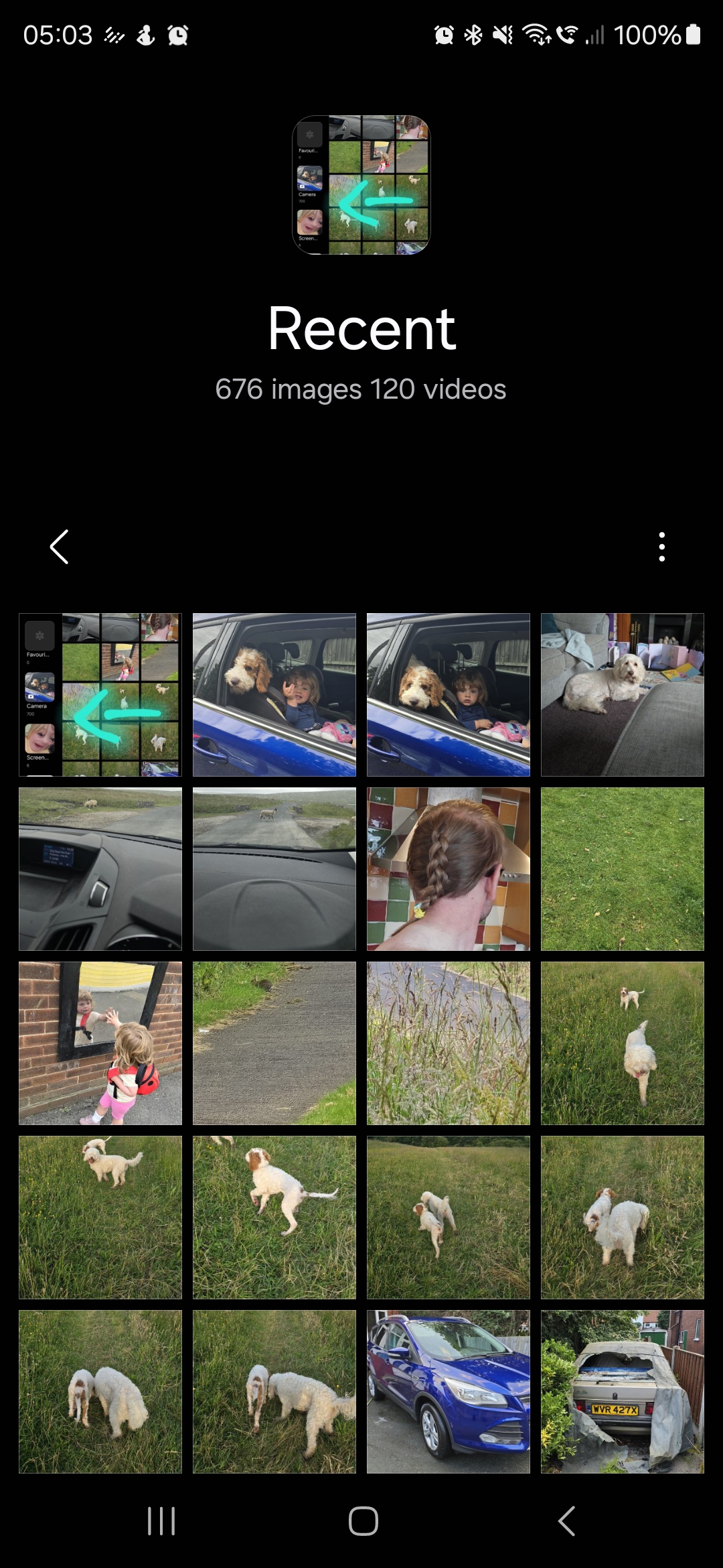 Gallery Album detail view showing albums column alongside image ...