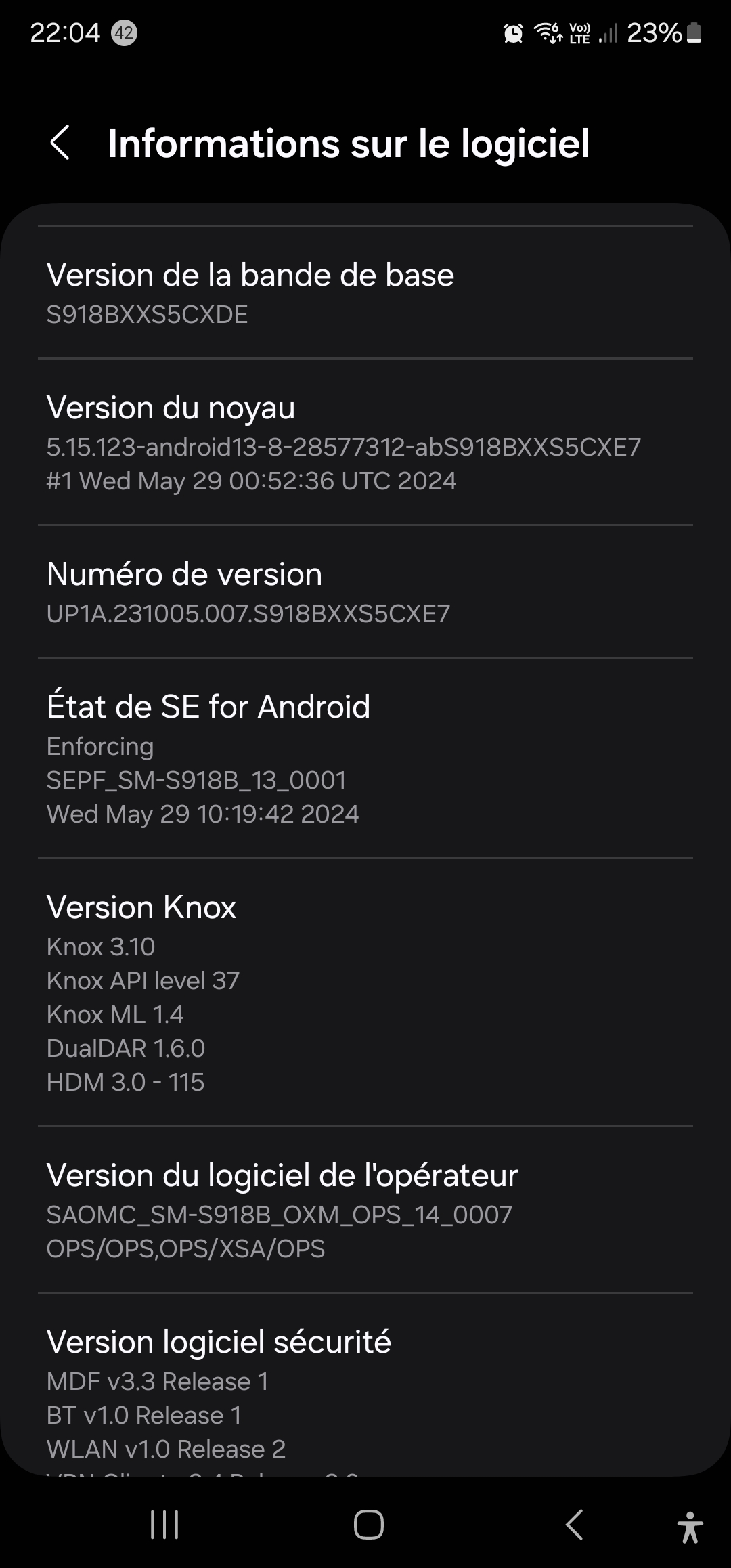 Résolu : GALAXY S23 ULTRA quelle version ? - Samsung Community