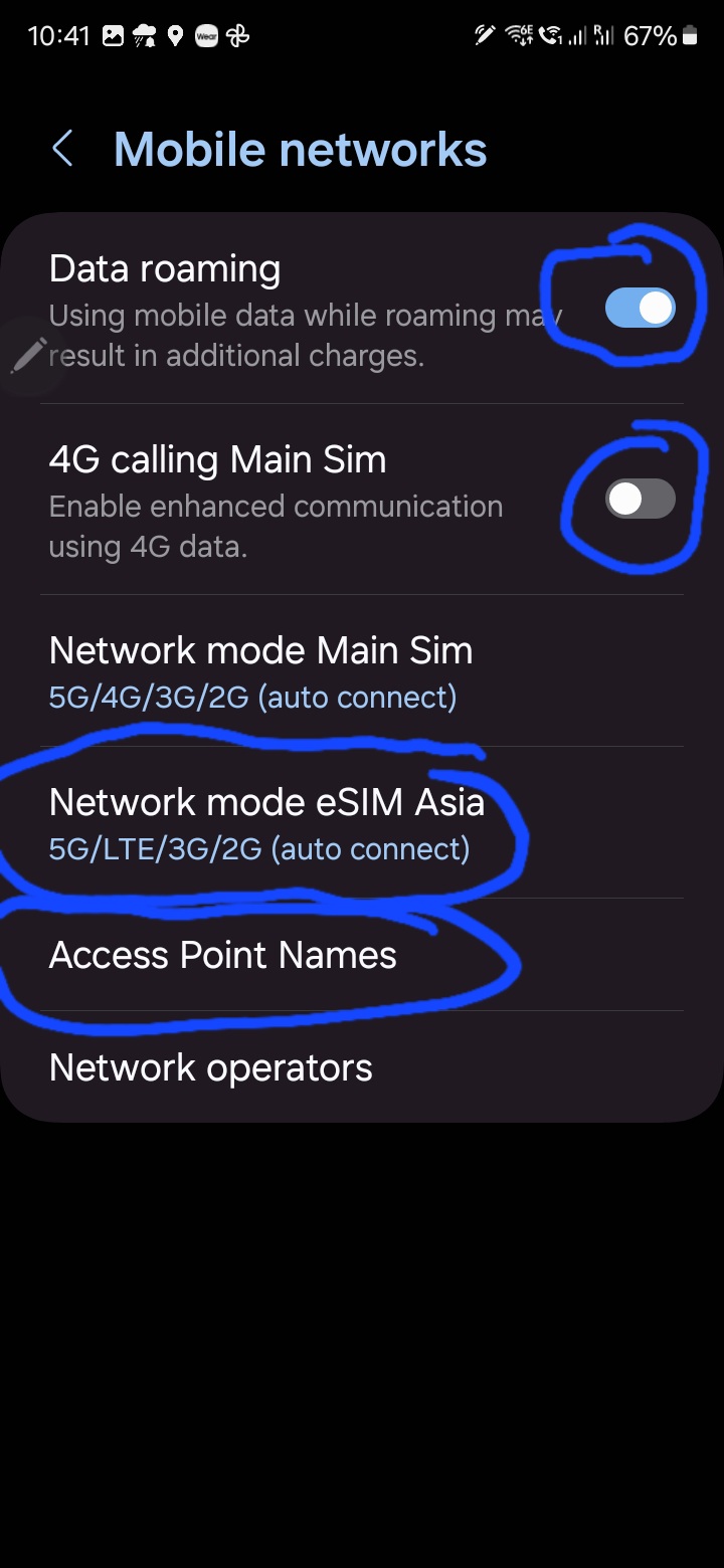 Disable Roaming on 1 SIM, keep roaming active on 2nd sim - Samsung ...