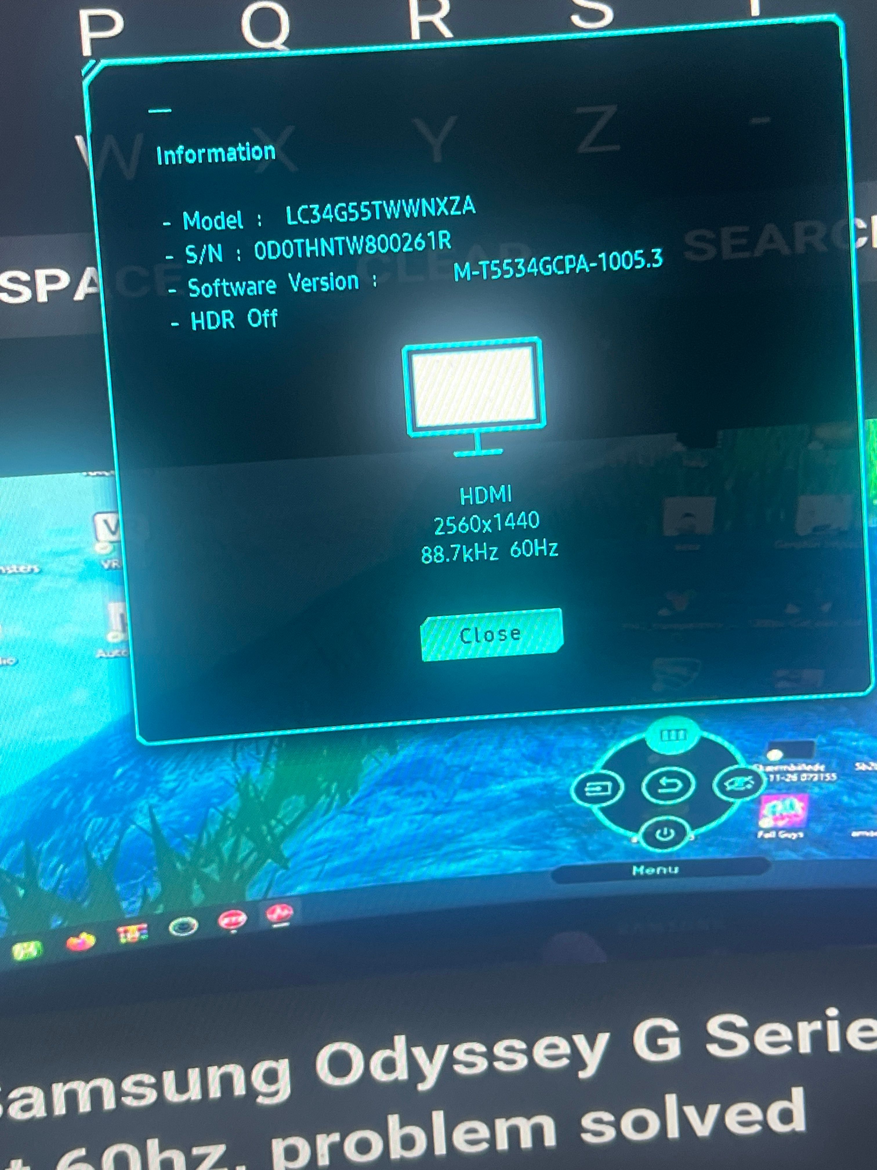 Software update samsung odyssey g5 34" - Page 2 - Samsung Community
