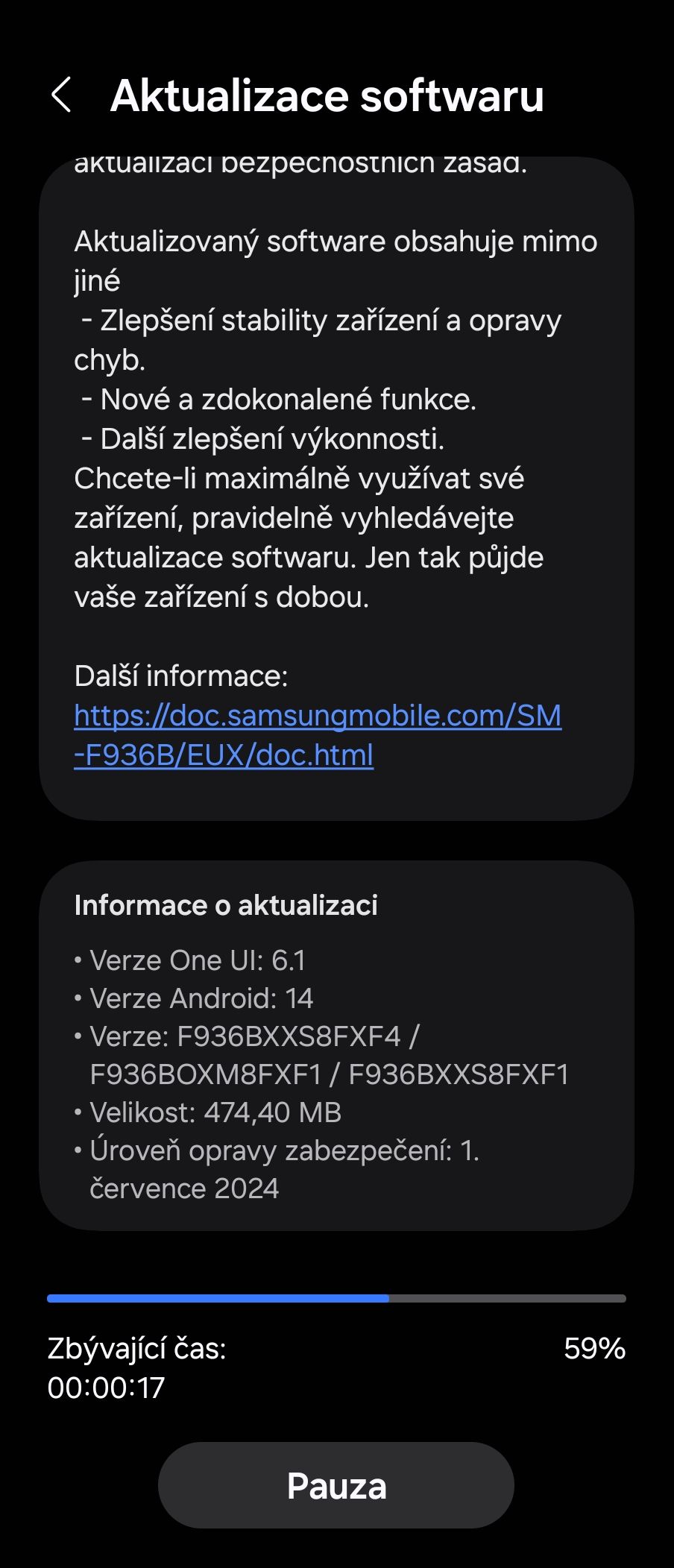 Z Fold4 aktualizace - Samsung Community