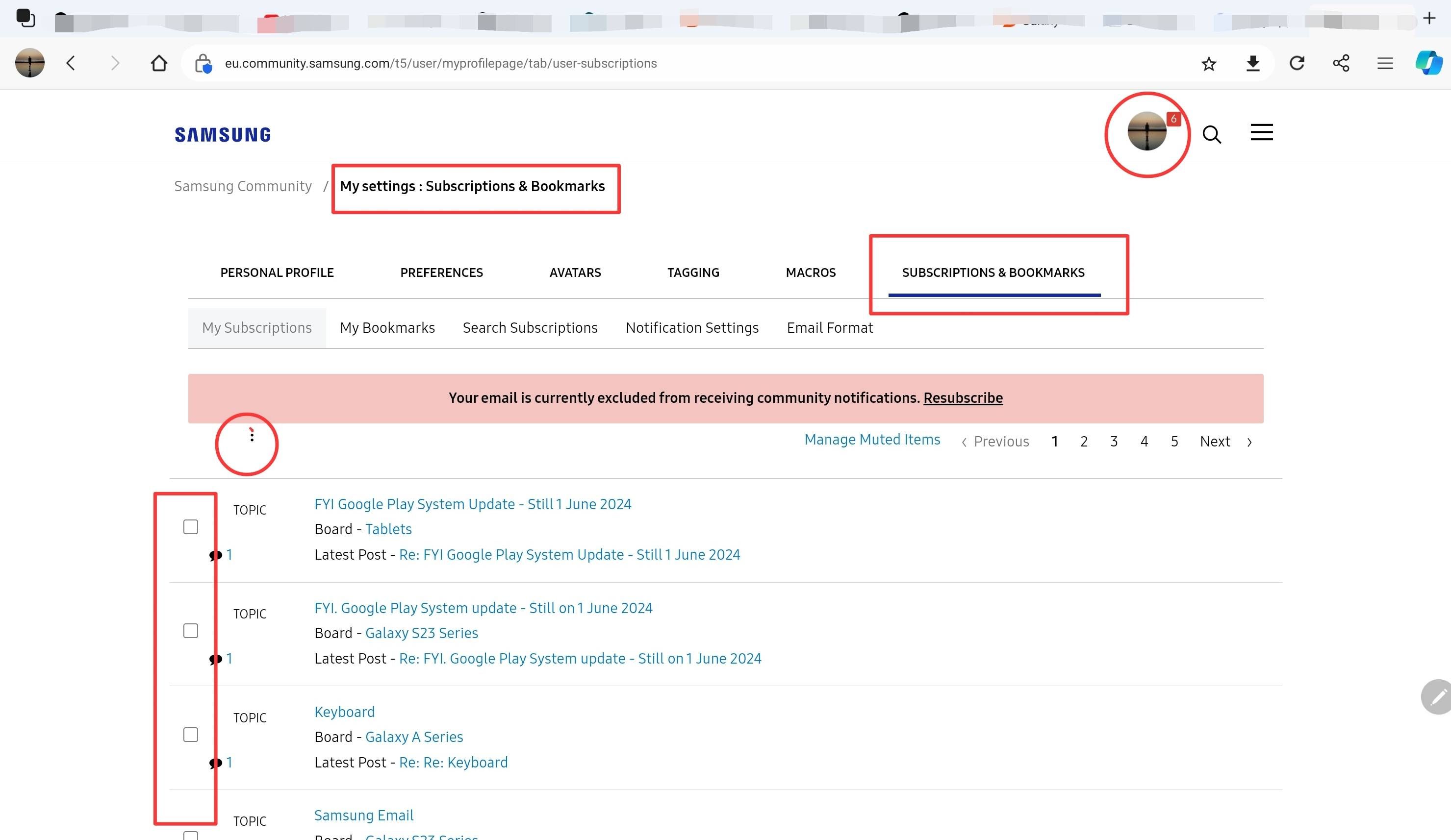 Solved: Keep receiving emails from Community - Samsung Community