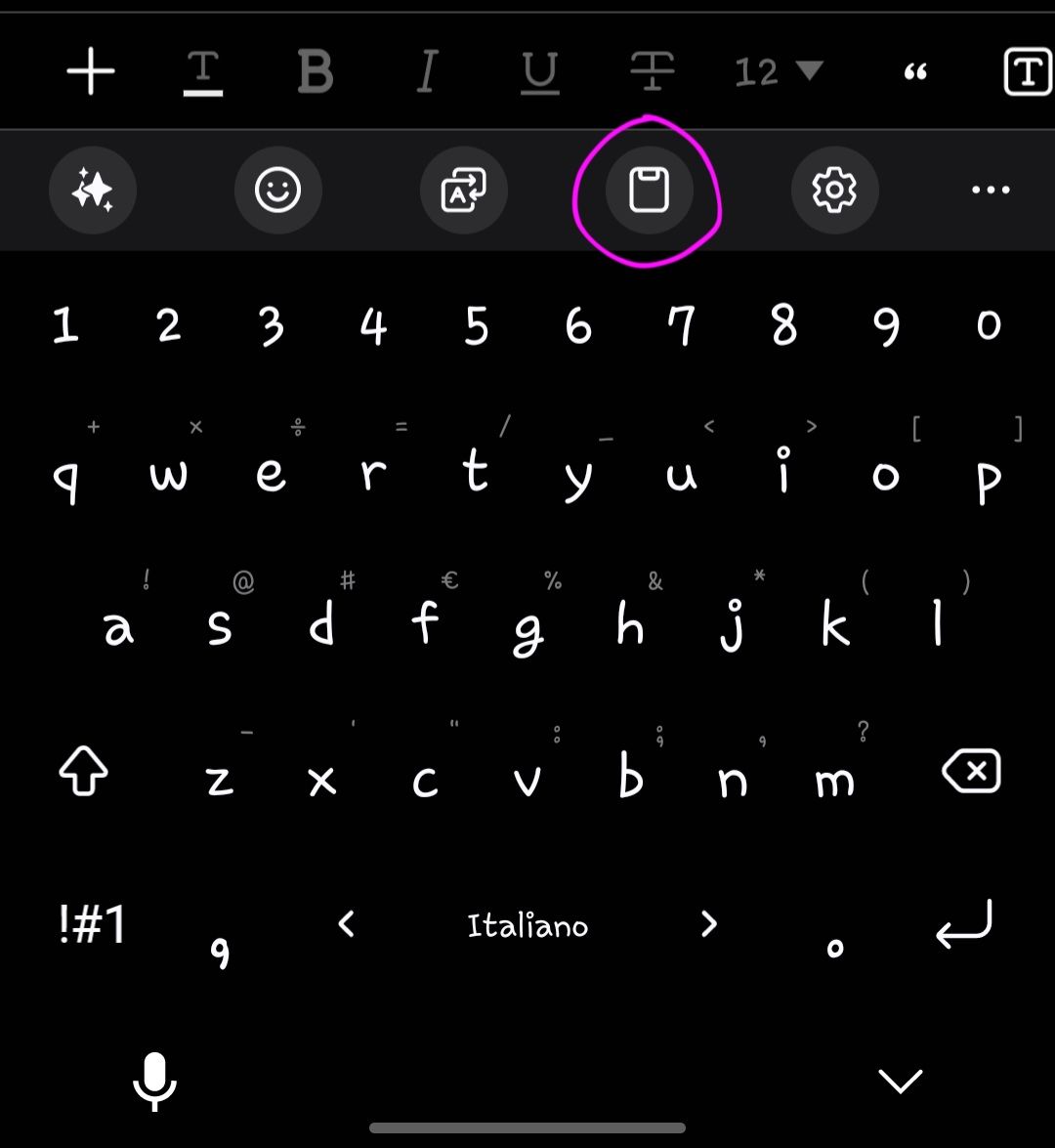 Differenze tastiera Samsung tra telefono serie "S" e serie "A ...
