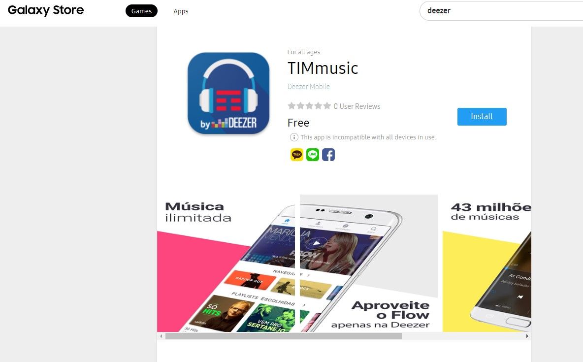Deezer app in Galaxy Store leads to another app - Samsung Community