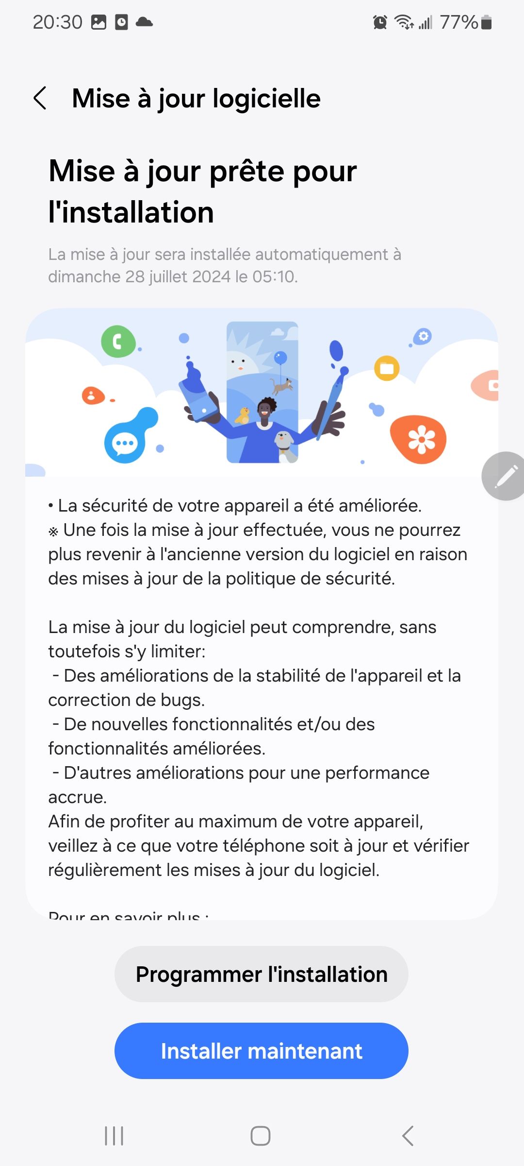 Résolu : Mise à jour UI 6.1 -> bug ecran tactile S21 5G - Samsung Community