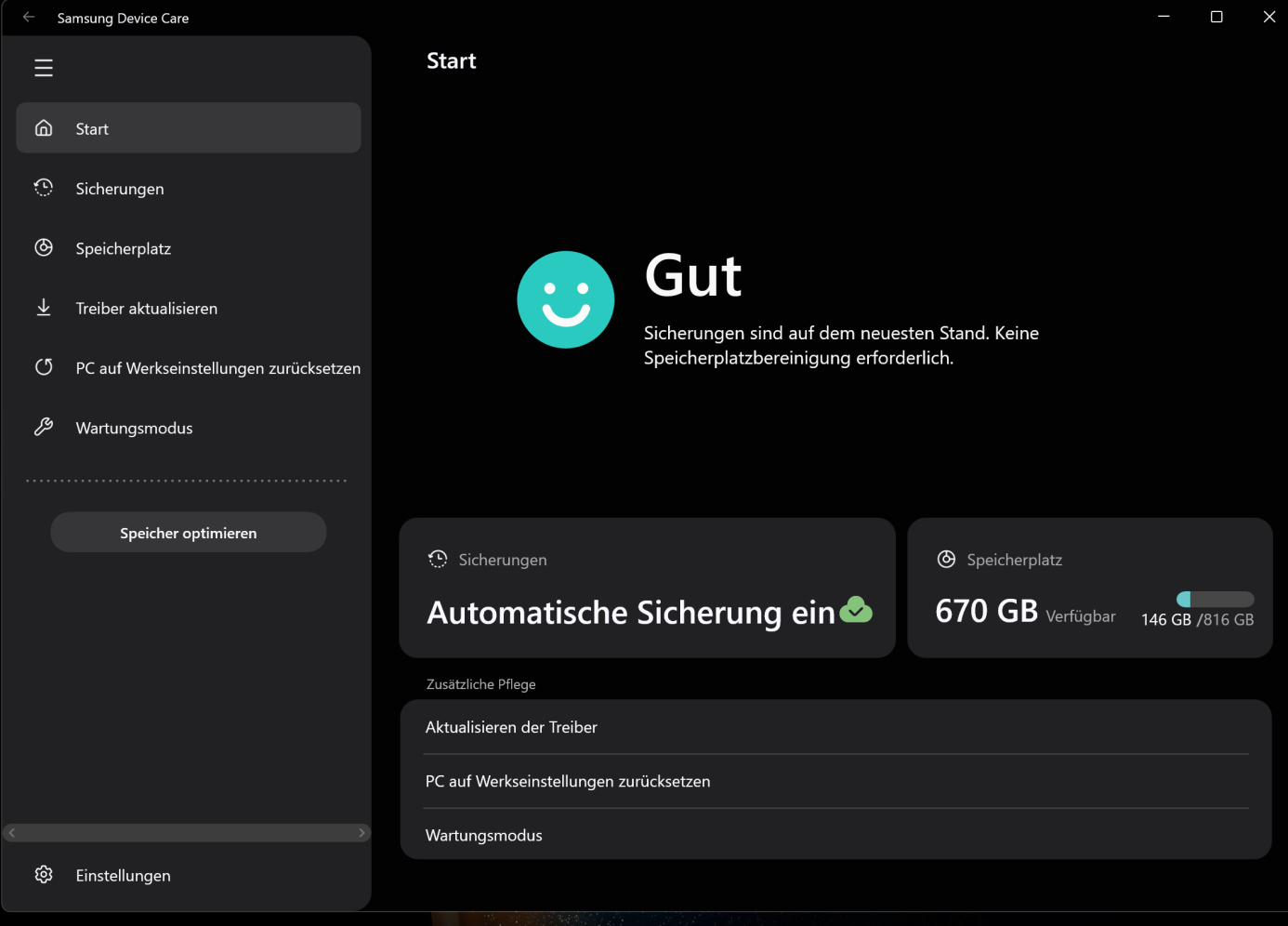 Samsung Galaxy Books (alle Modelle) >> Samsung Device Care App und mehr - Samsung Community