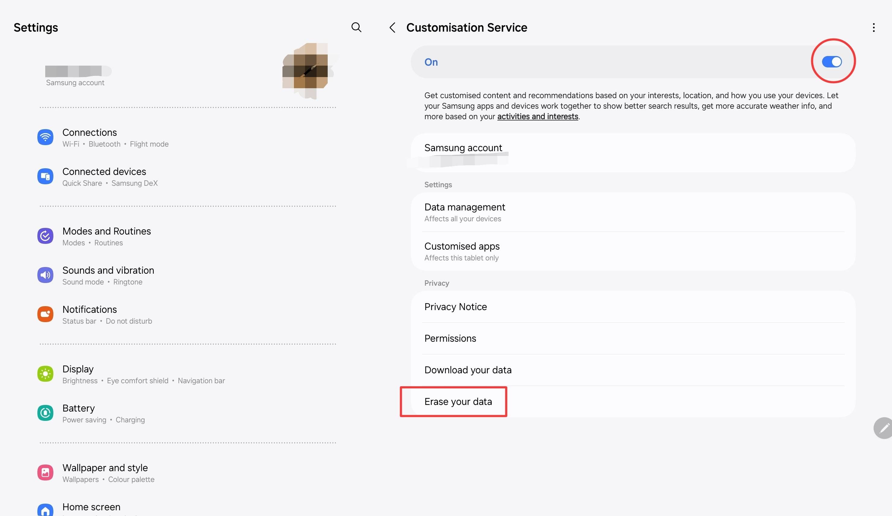How to stop customization service - Samsung Community