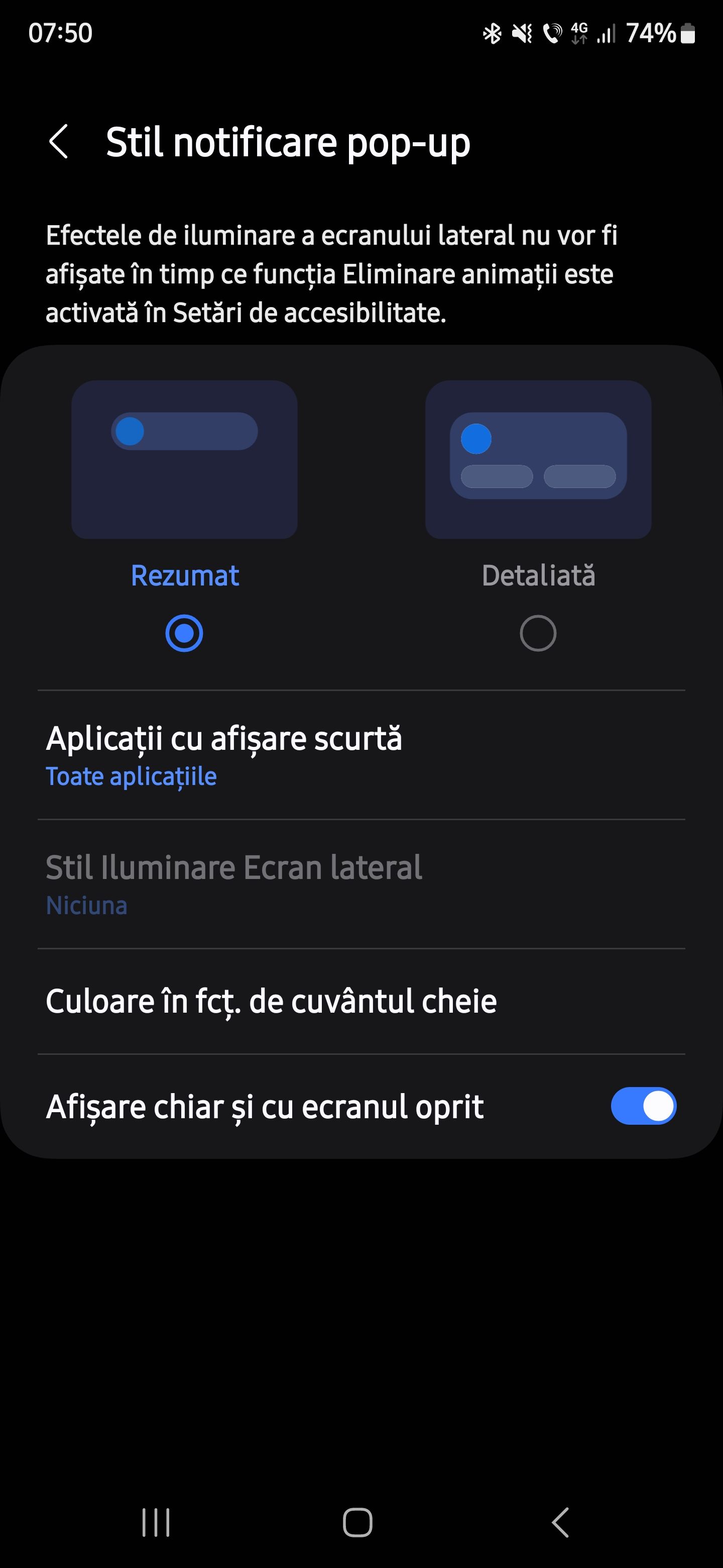 Rezolvat: Iluminare ecran lateral - Samsung Community