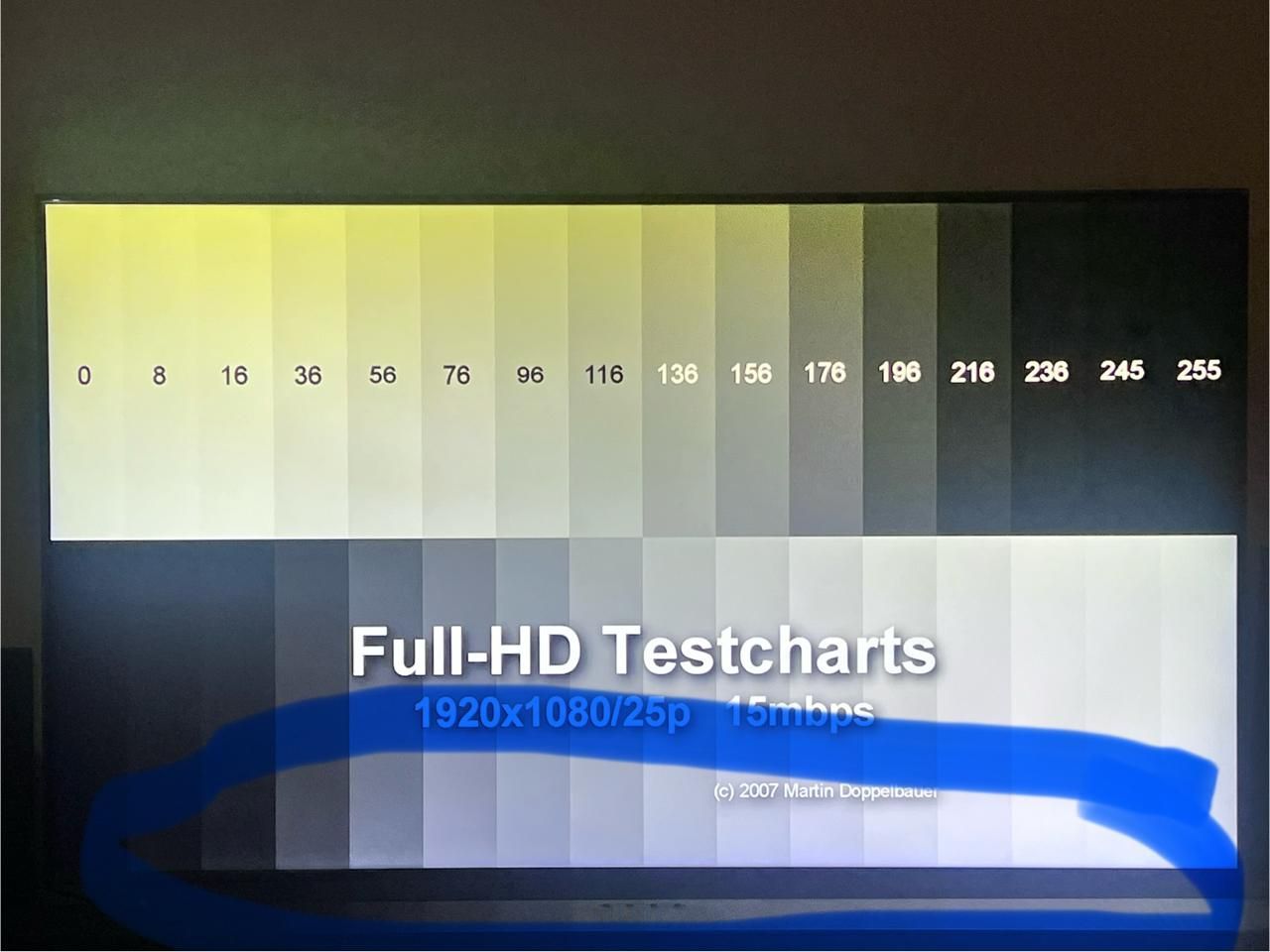 TV Q70C having a white color on all 4 edges over grey or certain ...