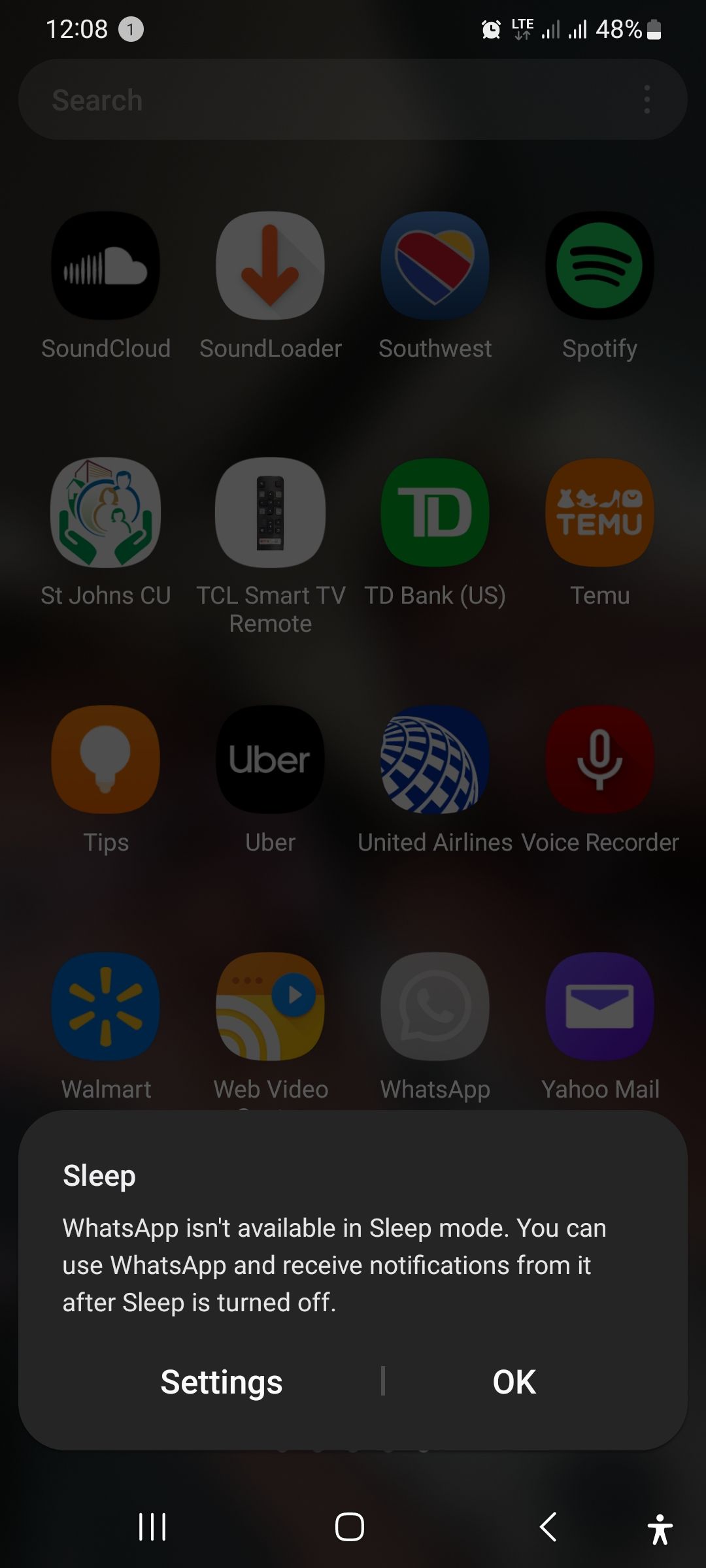 App remains greyed out when not in samsung Sleep Mode - Samsung Community