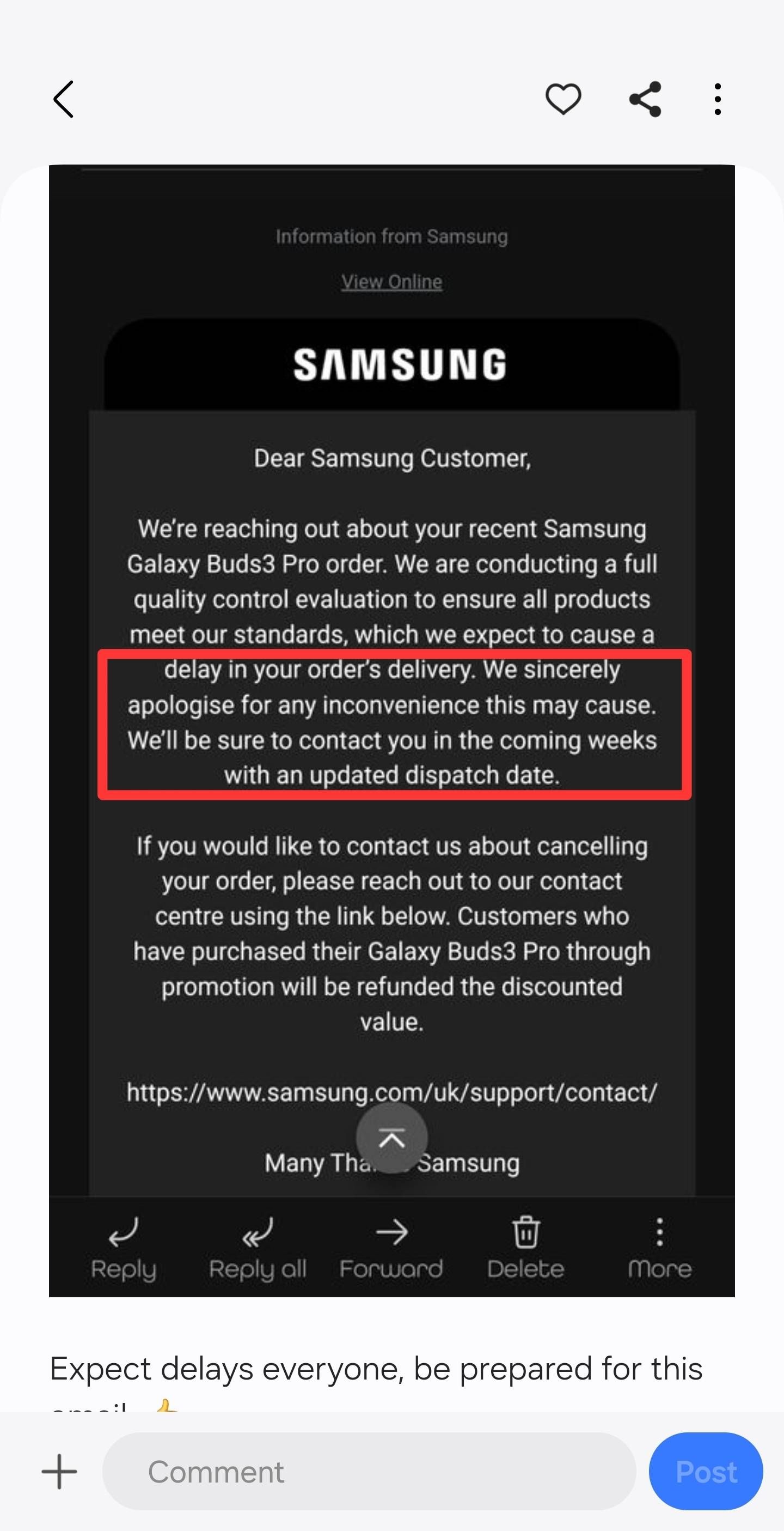 Disappointed - Samsung Community