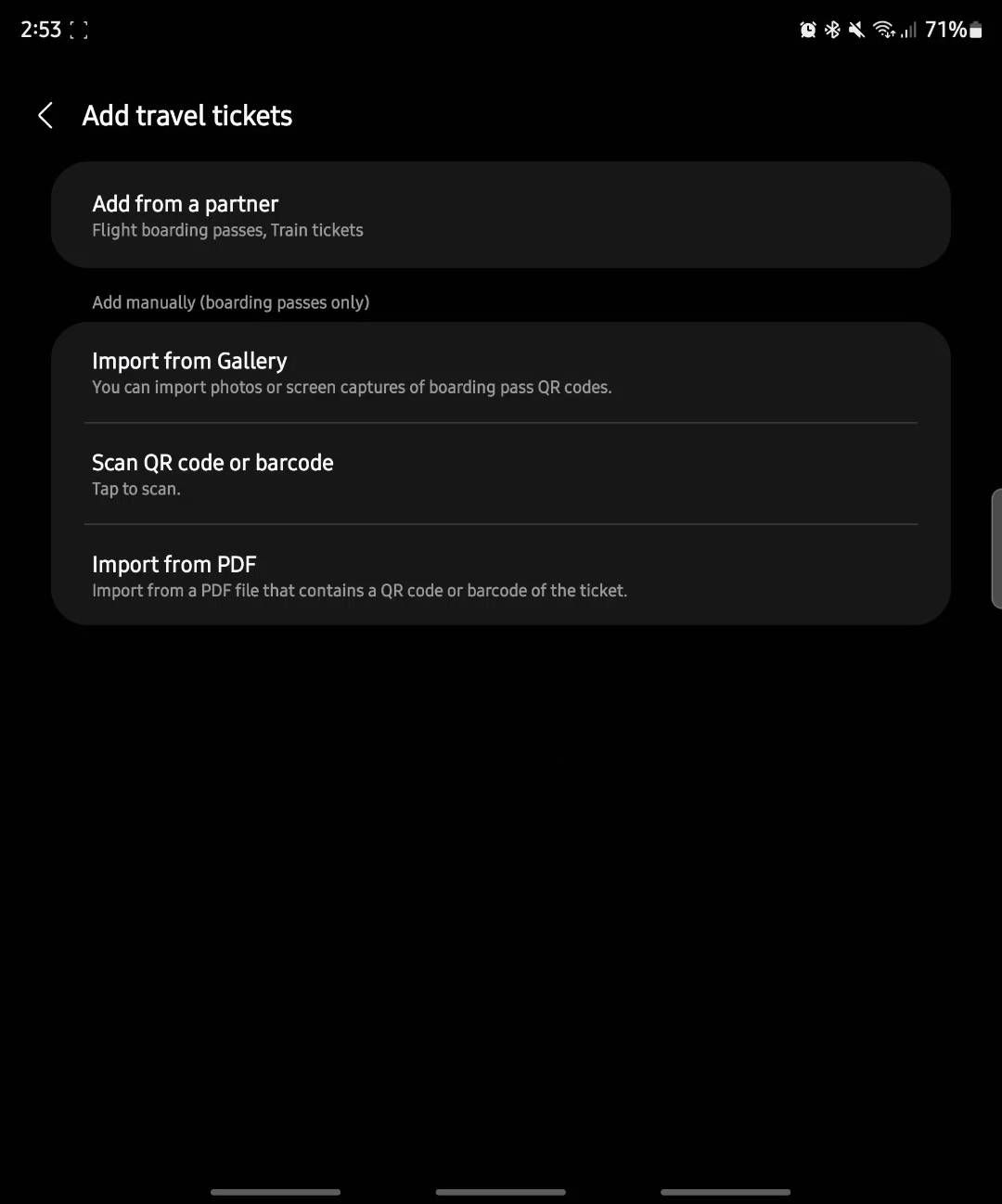 Samsung Wallet - Add cards, tickets from pdf, picture or QR code - Samsung Community